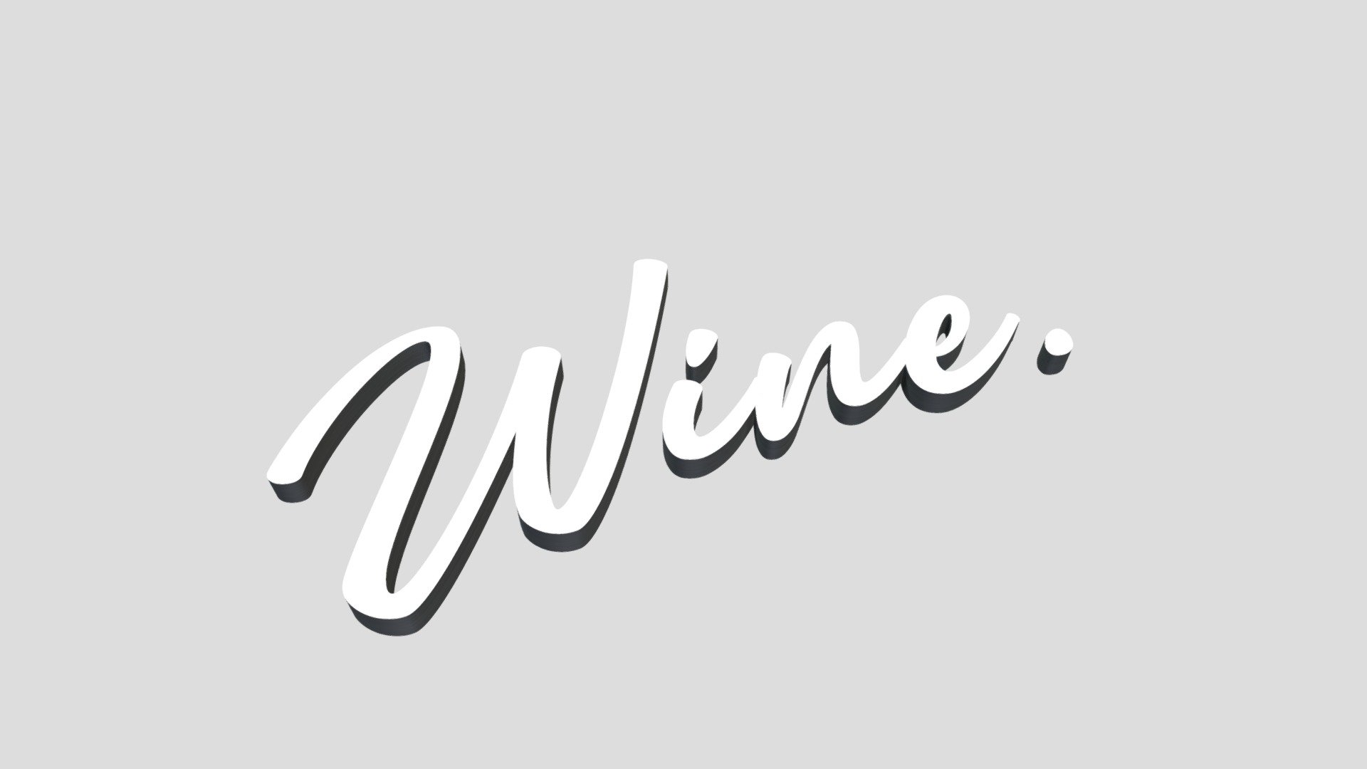 Wine Letters - 001 - 3D model by Merson [b074513] - Sketchfab