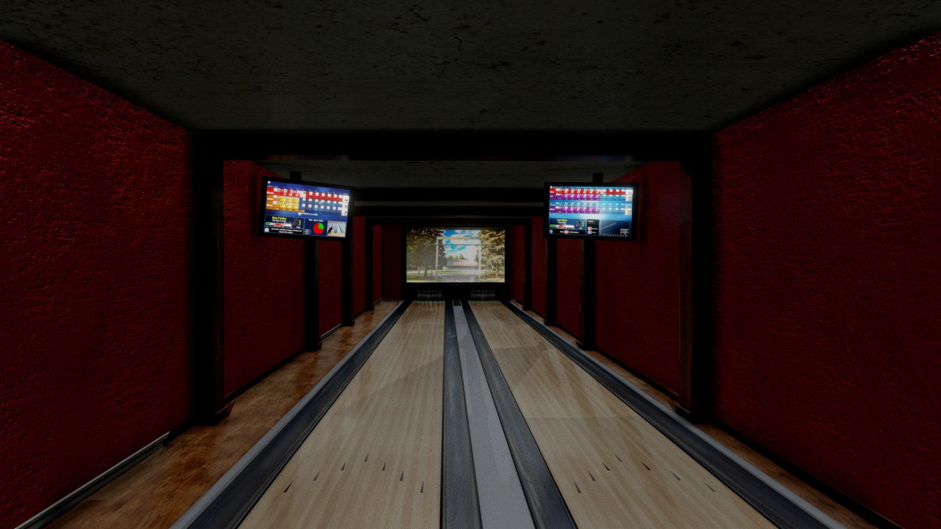 Bowling Alley - Download Free 3D model by samixalam [b074b53] - Sketchfab