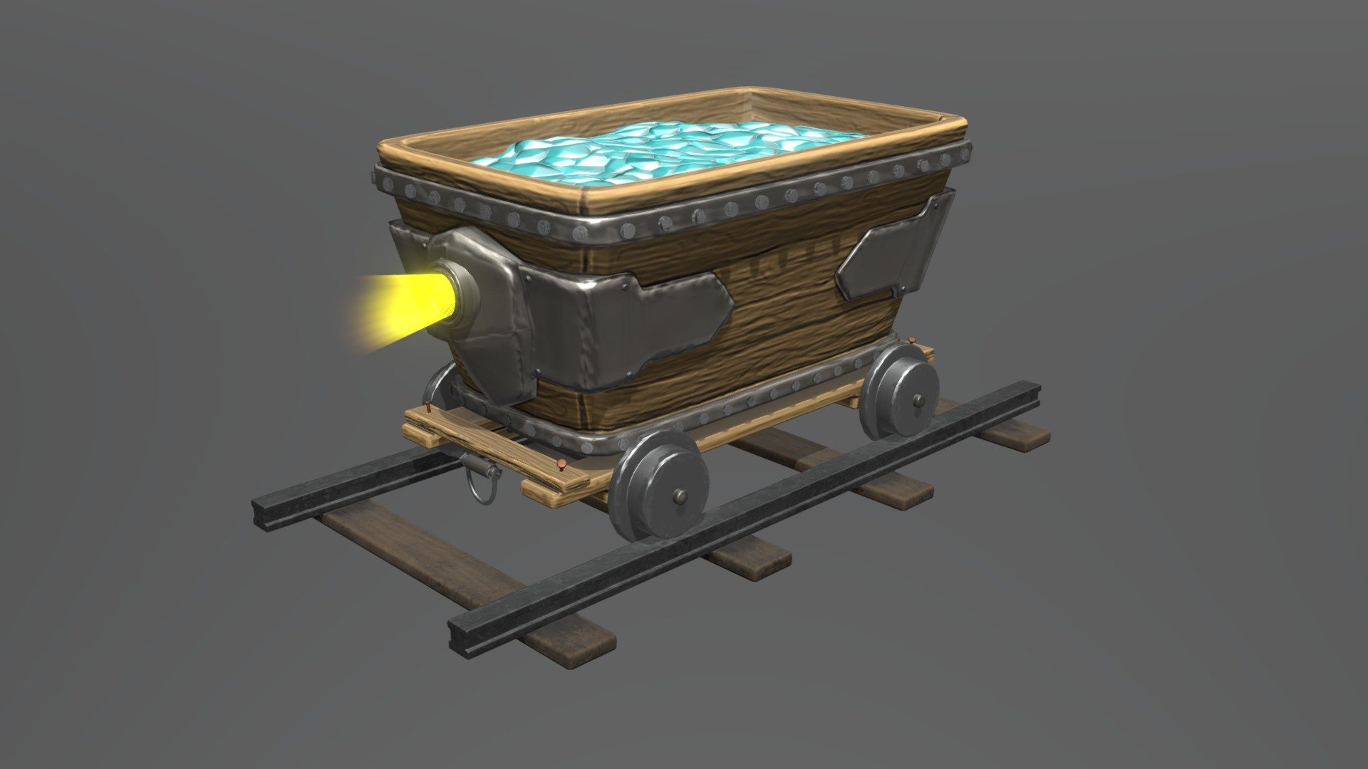 Stylized Mine Cart - 3D model by TopazDragon117 [b075ad7] - Sketchfab