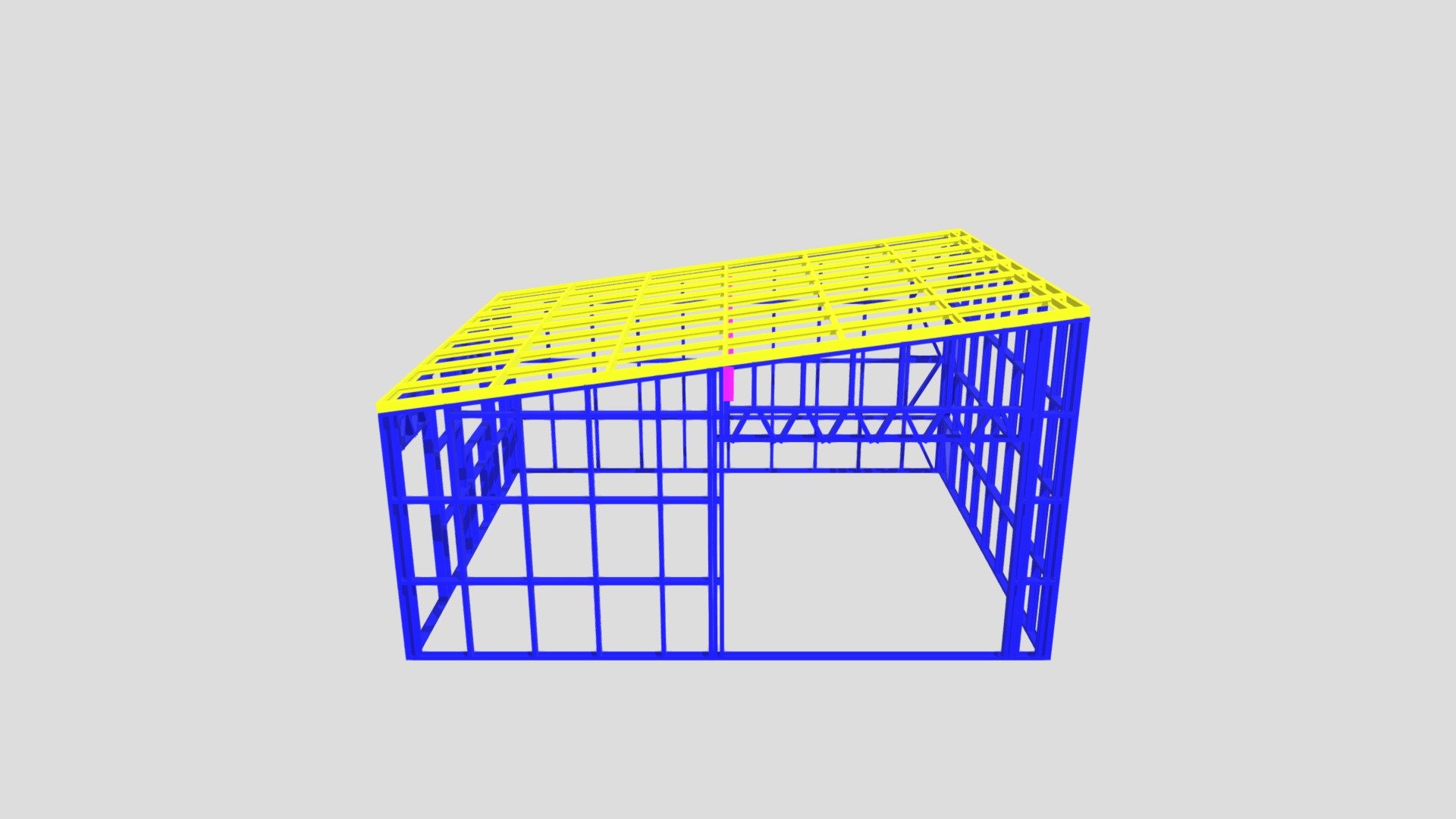 Shed frame - 3D model by ArmstrongSteelFraming [b078a77] - Sketchfab