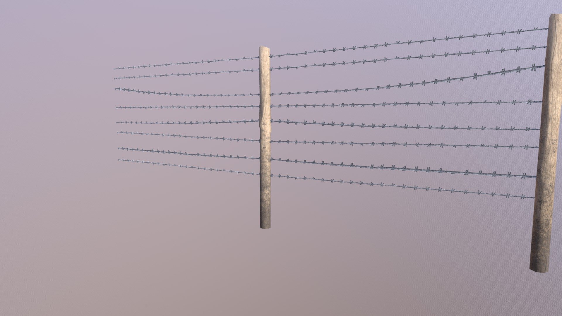 Wire Fence - 3D model by Mixall (@Mixaills) [b07a1ff] - Sketchfab