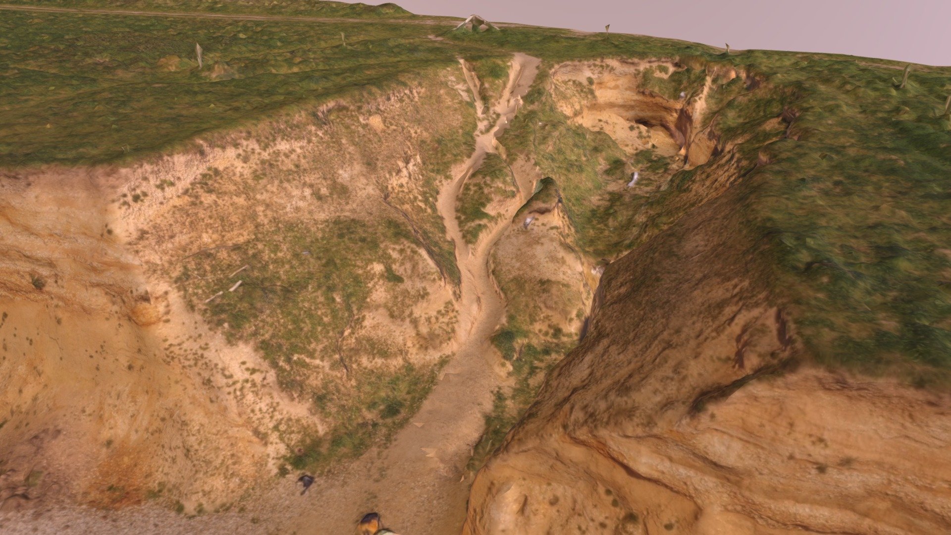 Solent Cliffs Aerial Simplified 3D Mesh - 3D model by pathfinderdrone ...