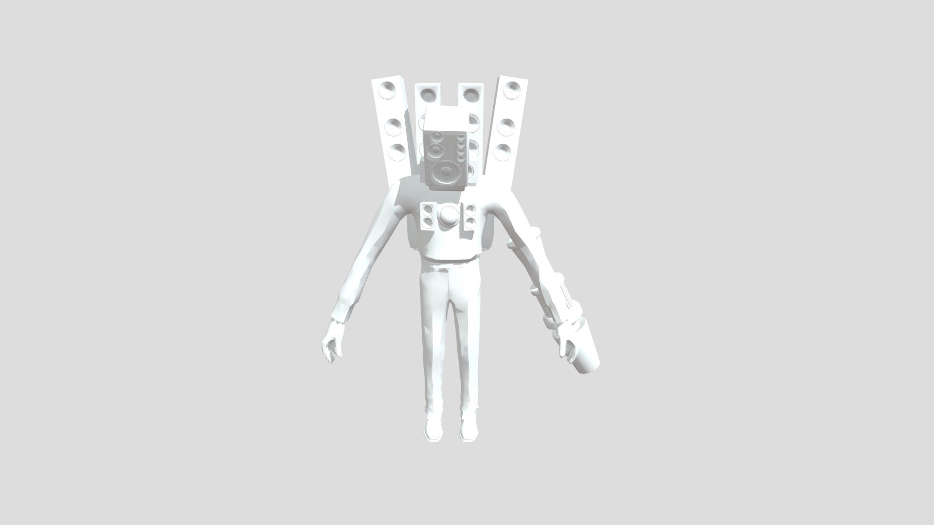 Large Speakerman - 3D model by noobmasterreacts [b07be2e] - Sketchfab