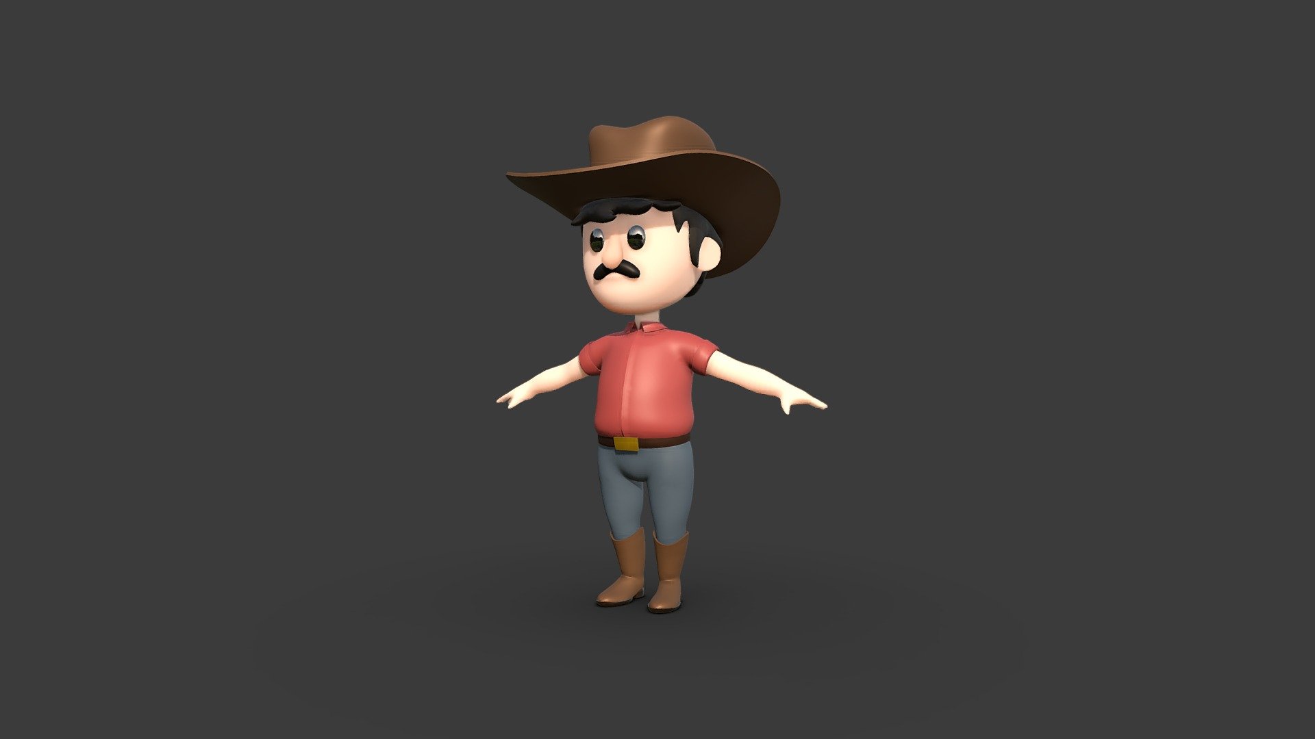 CARTOON COWBOY - Buy Royalty Free 3D model by dquintino [b07ec93 ...
