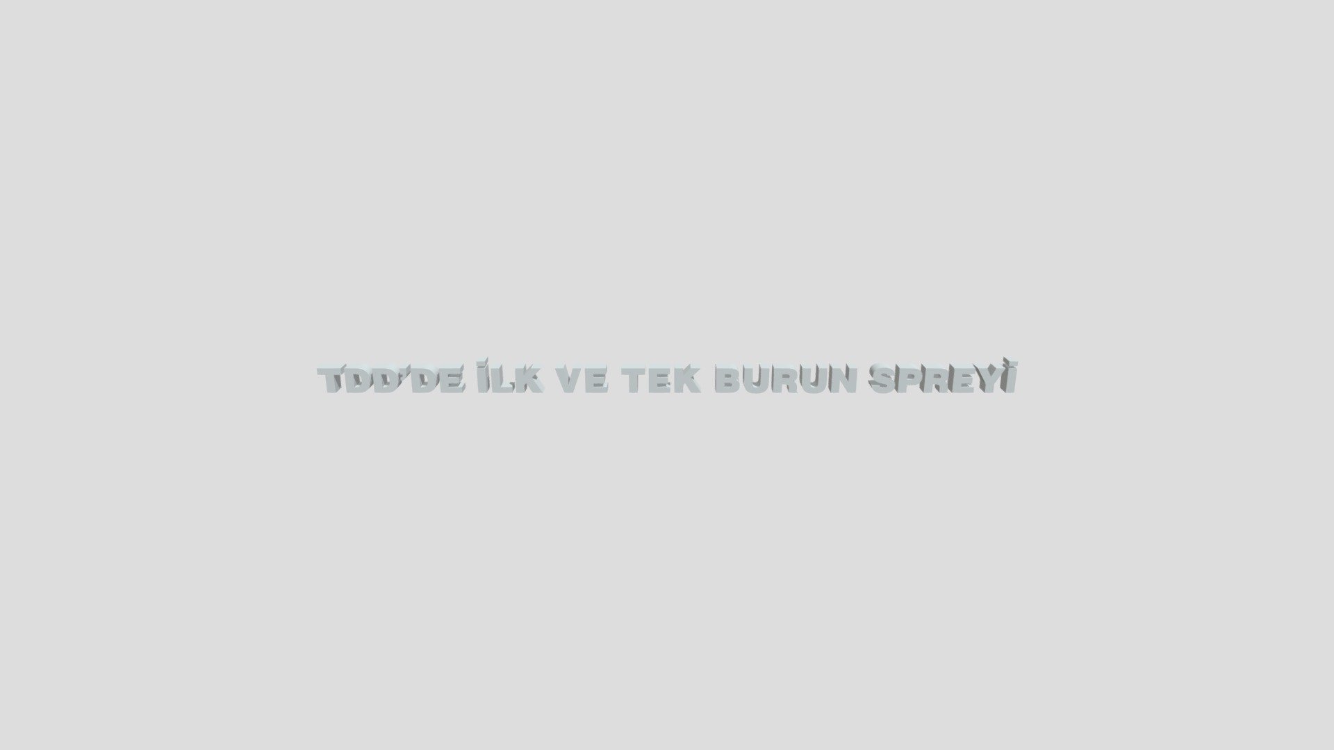 TDD’DE İLK VE TEK BURUN SPREYİ - Download Free 3D model by uniworks-47d3f8 [b07f0a1] - Sketchfab