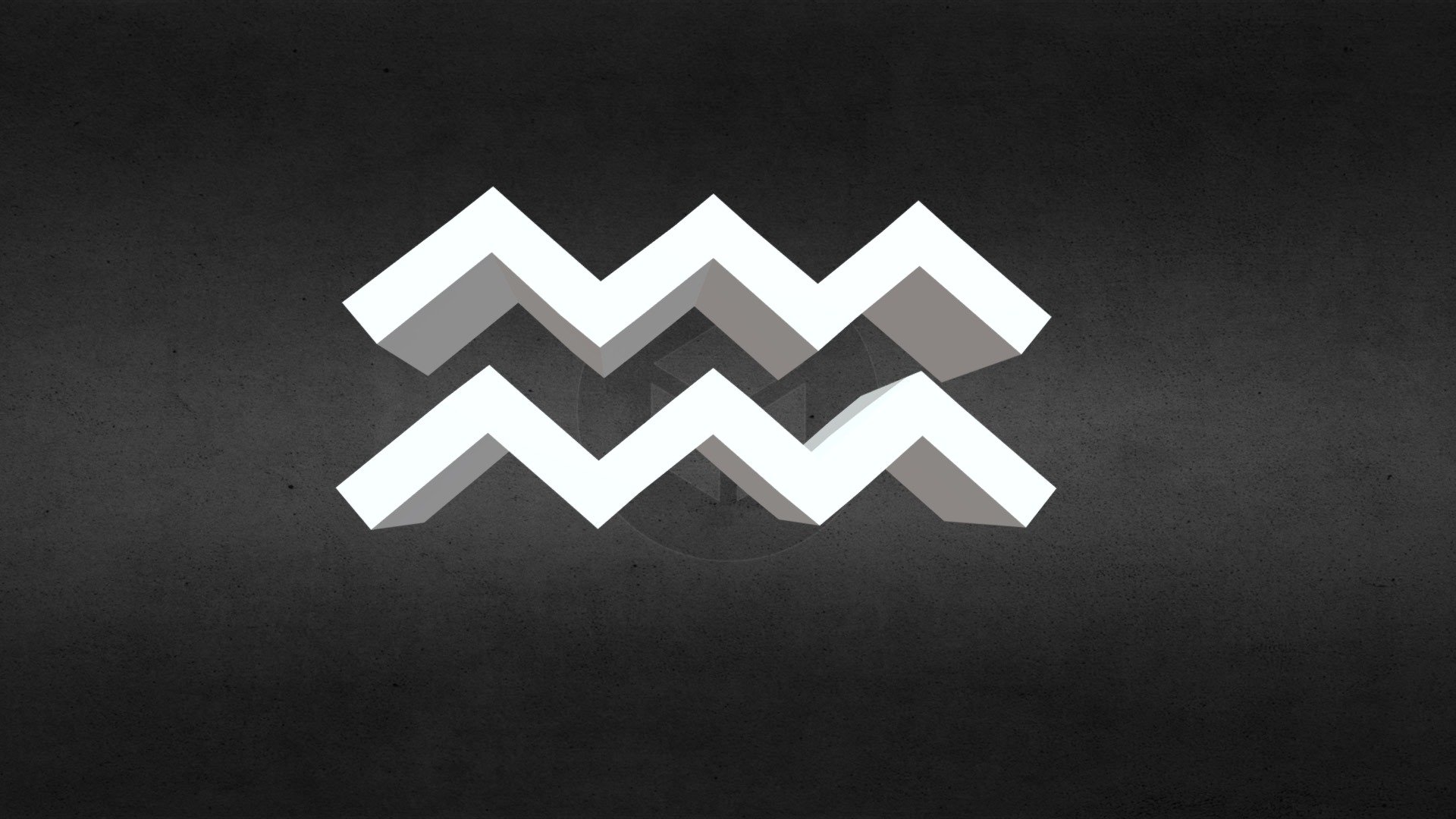 Zodiac Symbol - Aquarius ♒︎ - Download Free 3D model by ...