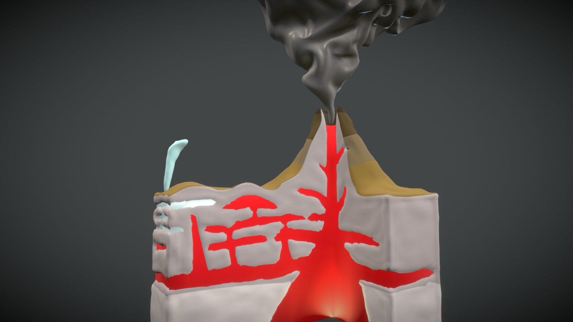 Earth Volcano - Download Free 3D model by Albert Gregl (@AlbertGregl ...