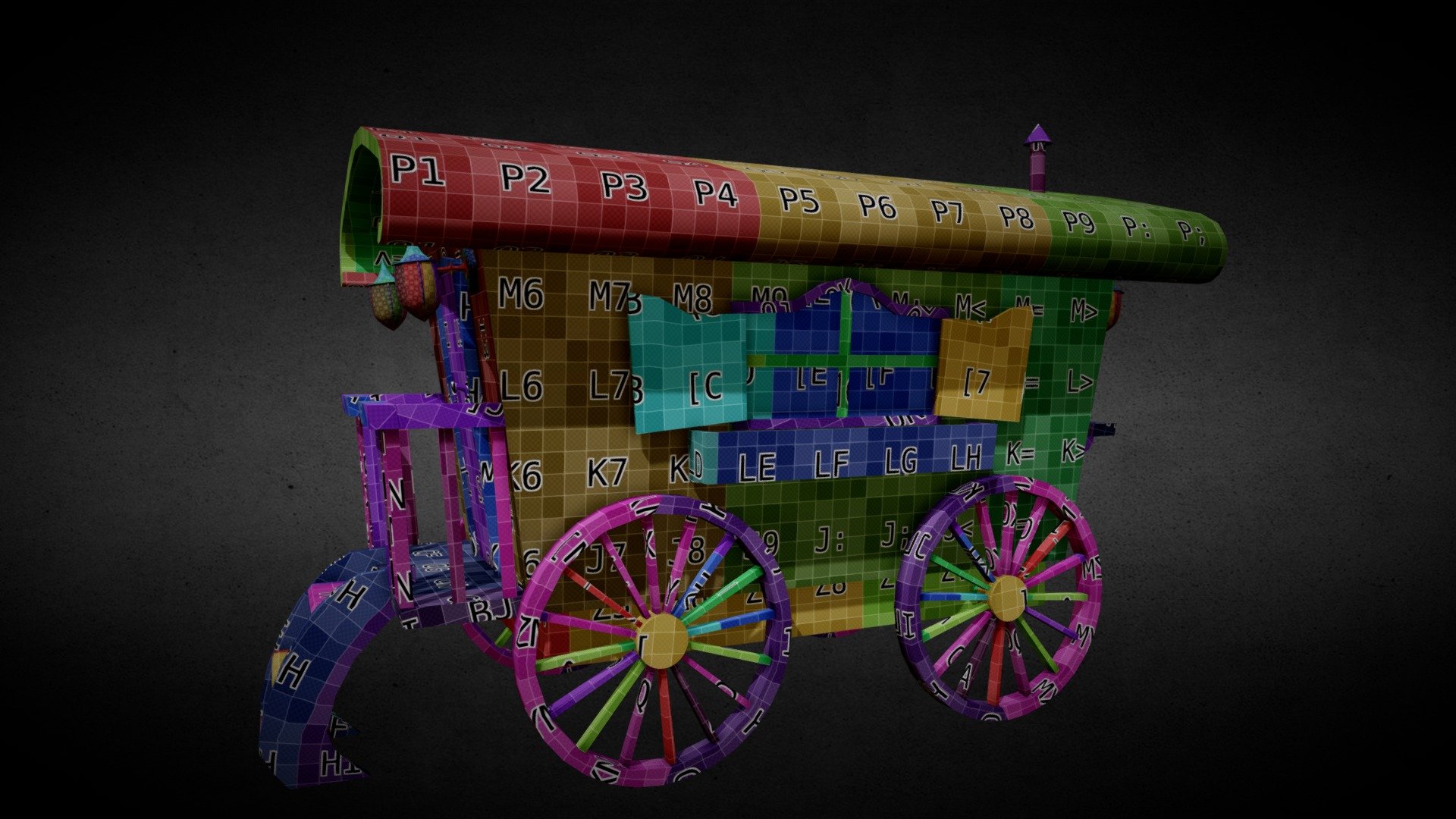 Gypsy Wagon WIP - 3D model by neoneko [b08251e] - Sketchfab