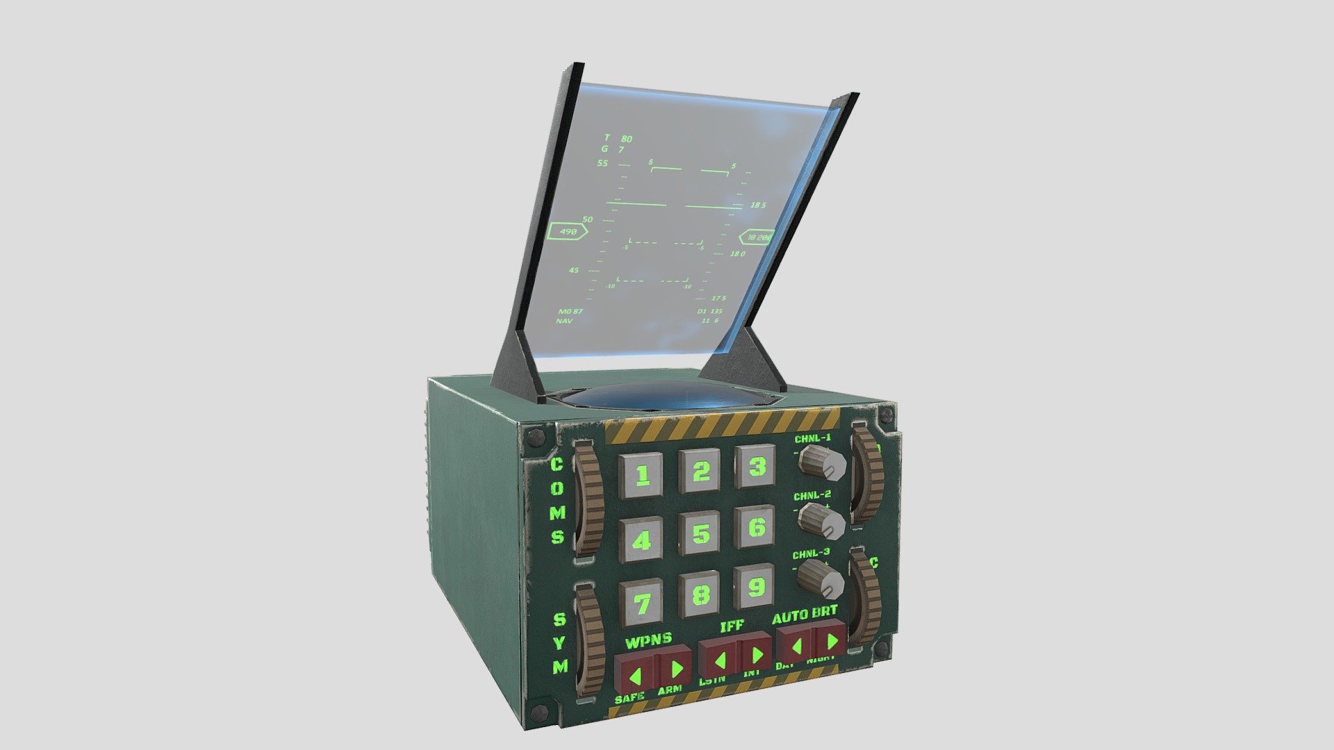 Stylised HUD - Figter Jet - 3D model by AlperTheRonin [b083a26] - Sketchfab