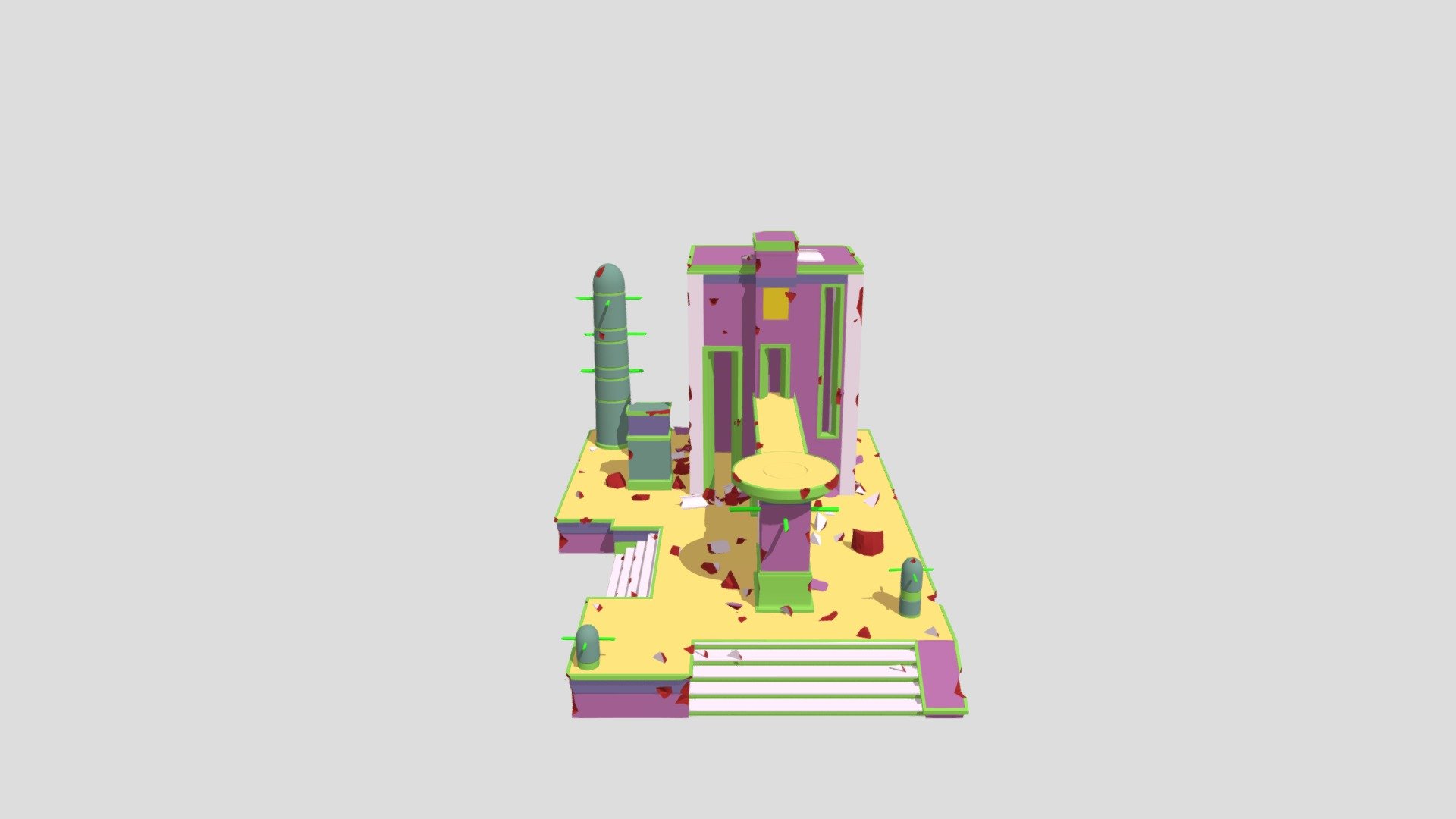 Ancient temple - 3D model by mohamedhussien [b0867fc] - Sketchfab