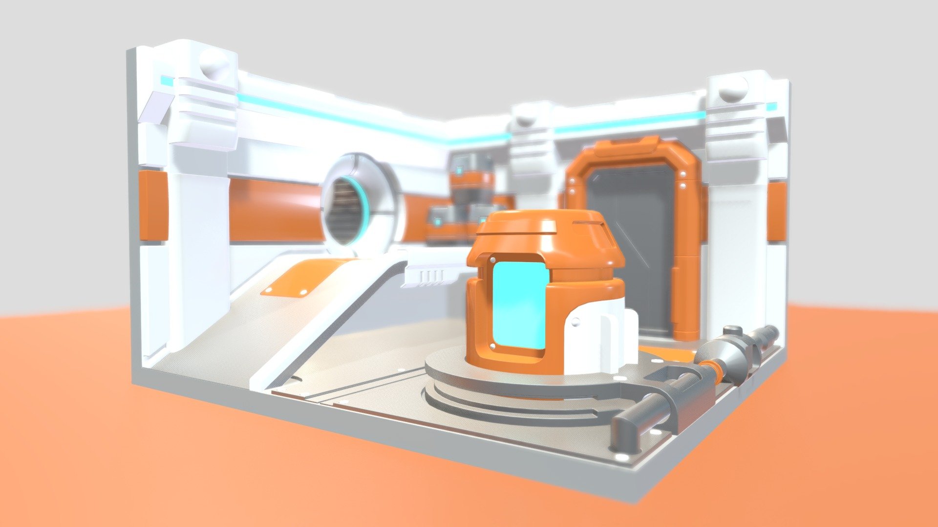 Sci-Fi Corrido - Polygon Runway - Download Free 3D model by erdongchen ...