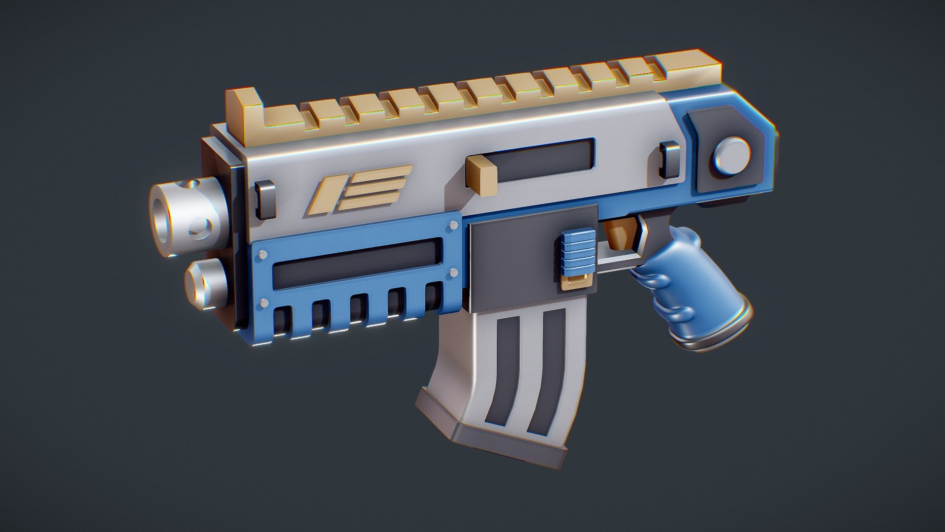 Cartoon Assault Rifle - Download Free 3D model by Aleksei Vlasov ⚡ ...