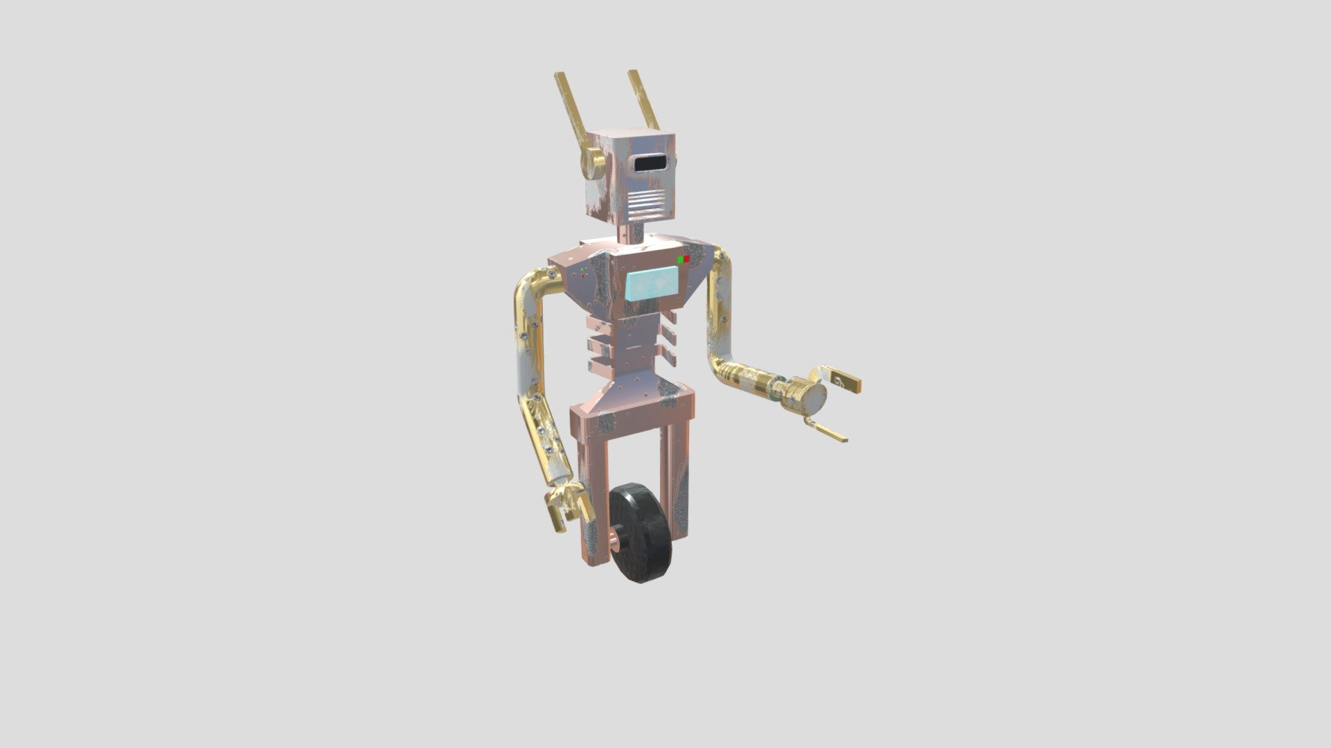 Worn Down Robot - 3D model by miguel_guasch [b092ff6] - Sketchfab