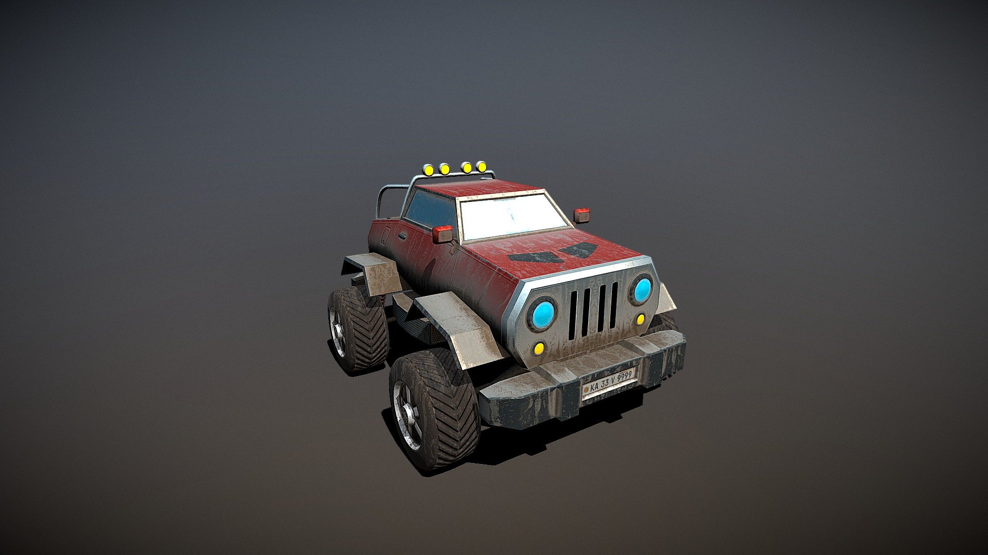 Cartoonish_Jeep - 3D model by laraibbokhari [b093778] - Sketchfab