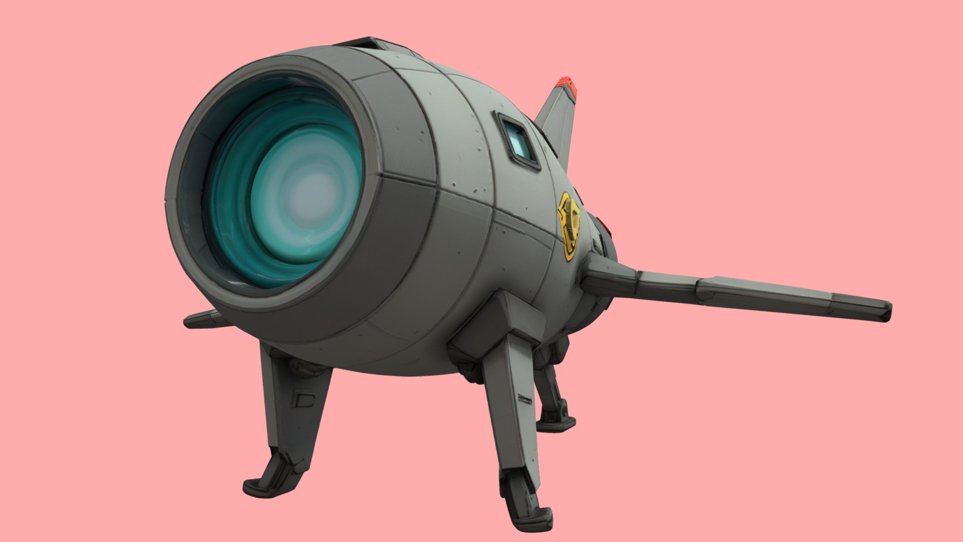 Stylized Retro Rocket MKII - Download Free 3D model by ARTEL_3D ...