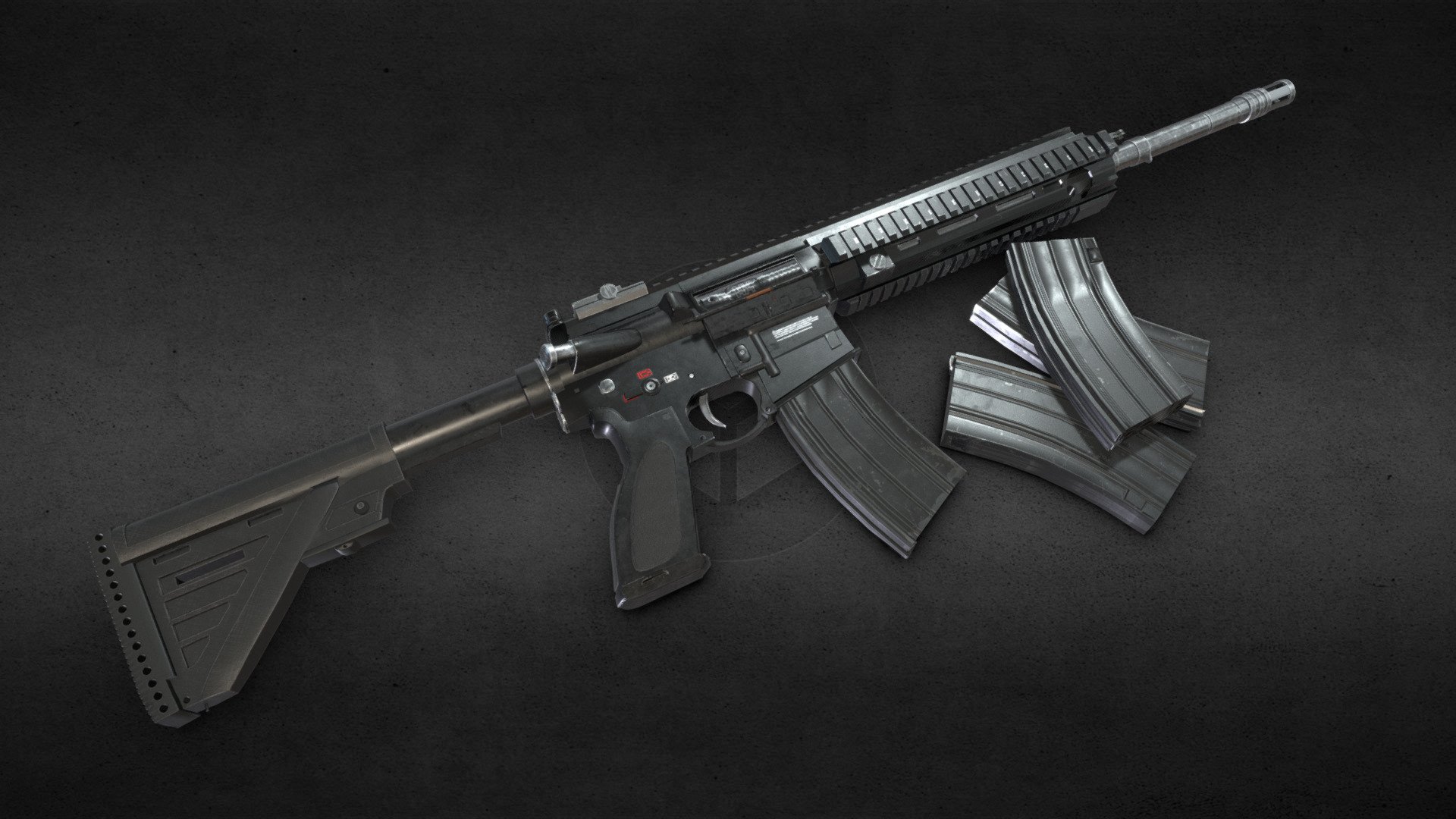 Norwegian Hk416 - 3D model by Sindre (@sktvete) [b094515] - Sketchfab