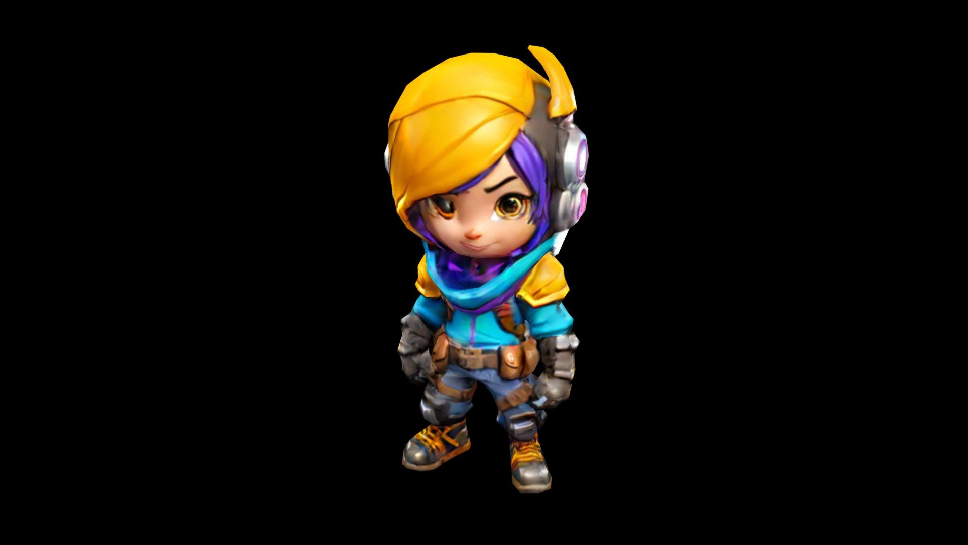 "Pyra, a brave and resourceful warrior girl with - Download Free 3D ...
