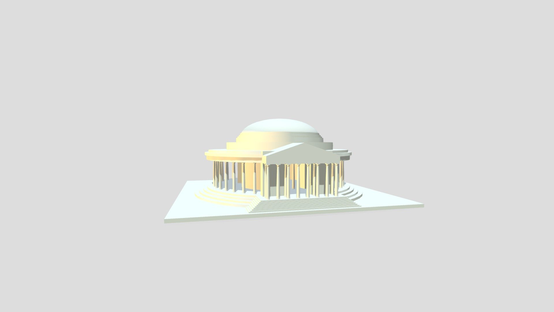 Jefferson Memorial- Doric Pillar Project - 3D model by Cayla Compton ...