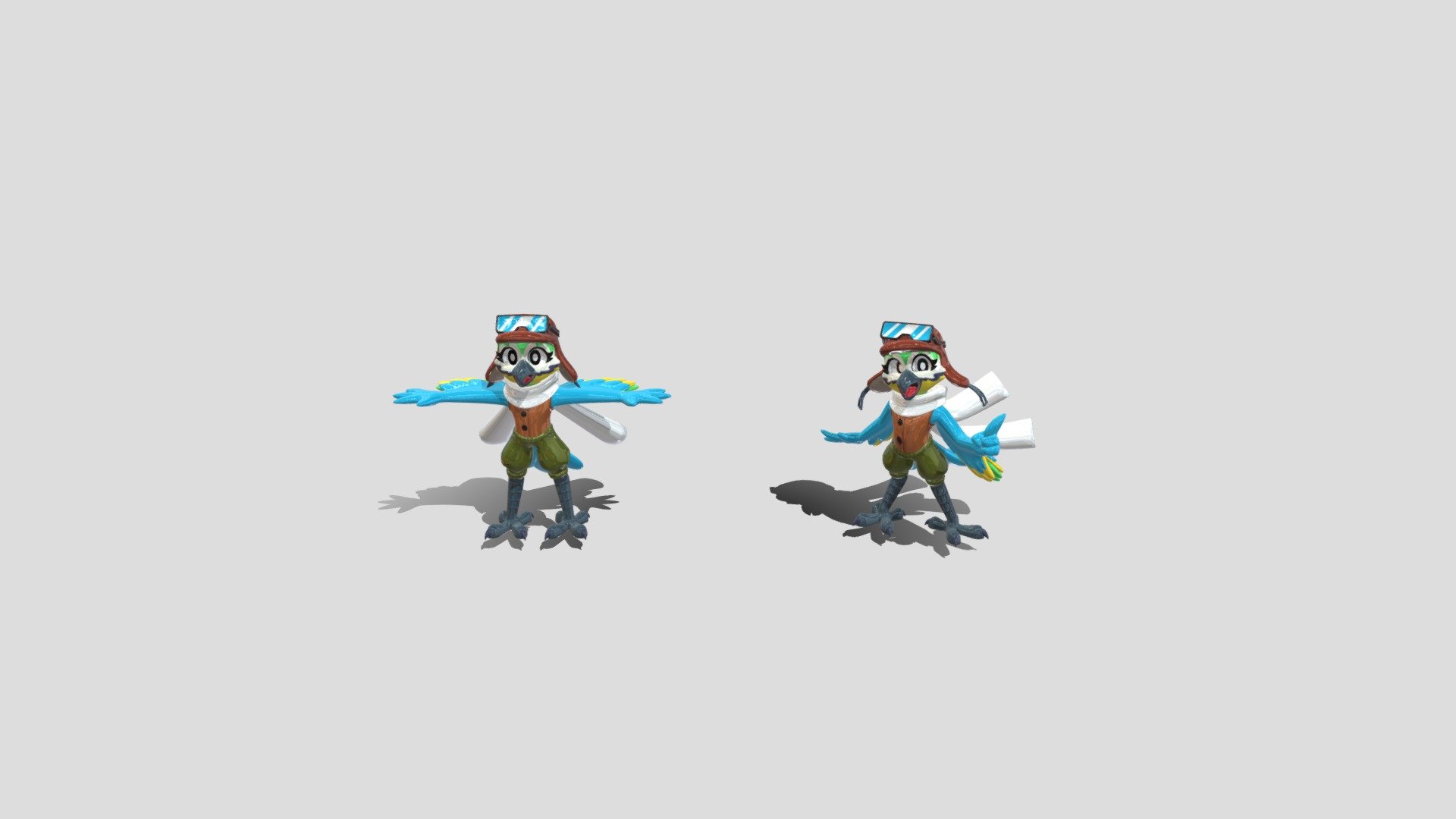 Mollie Macaw Indigo Park 3d Model By Urmompng B09e6a4 Sketchfab