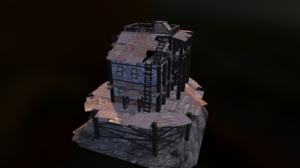 Large Shanty House - 3D model by anthwolf (@anthmurphy) [b0a0c56 ...