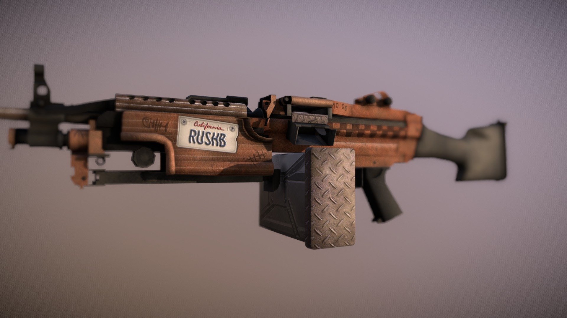 M249 | Rusty Road - 3D model by Waille [b0a1034] - Sketchfab