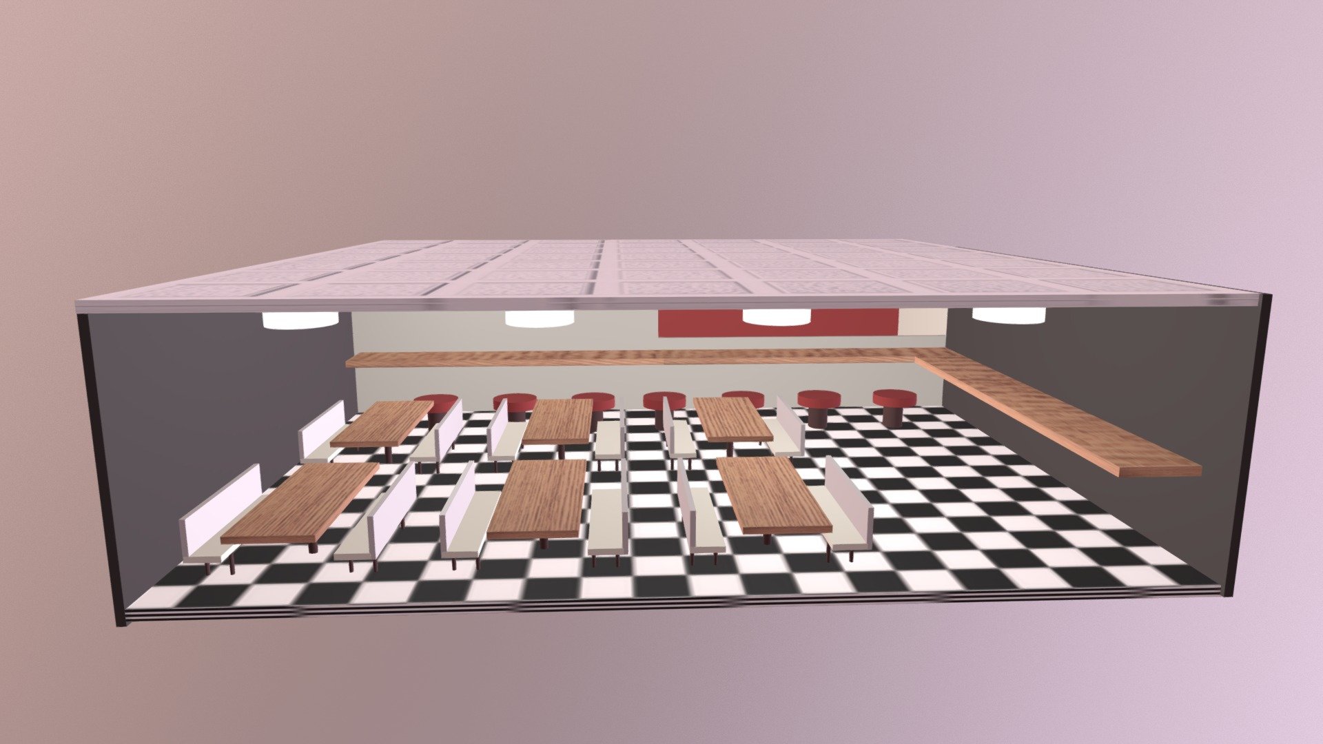 CAFETERÍA - 3D model by saraliaorozco [b0a13c5] - Sketchfab
