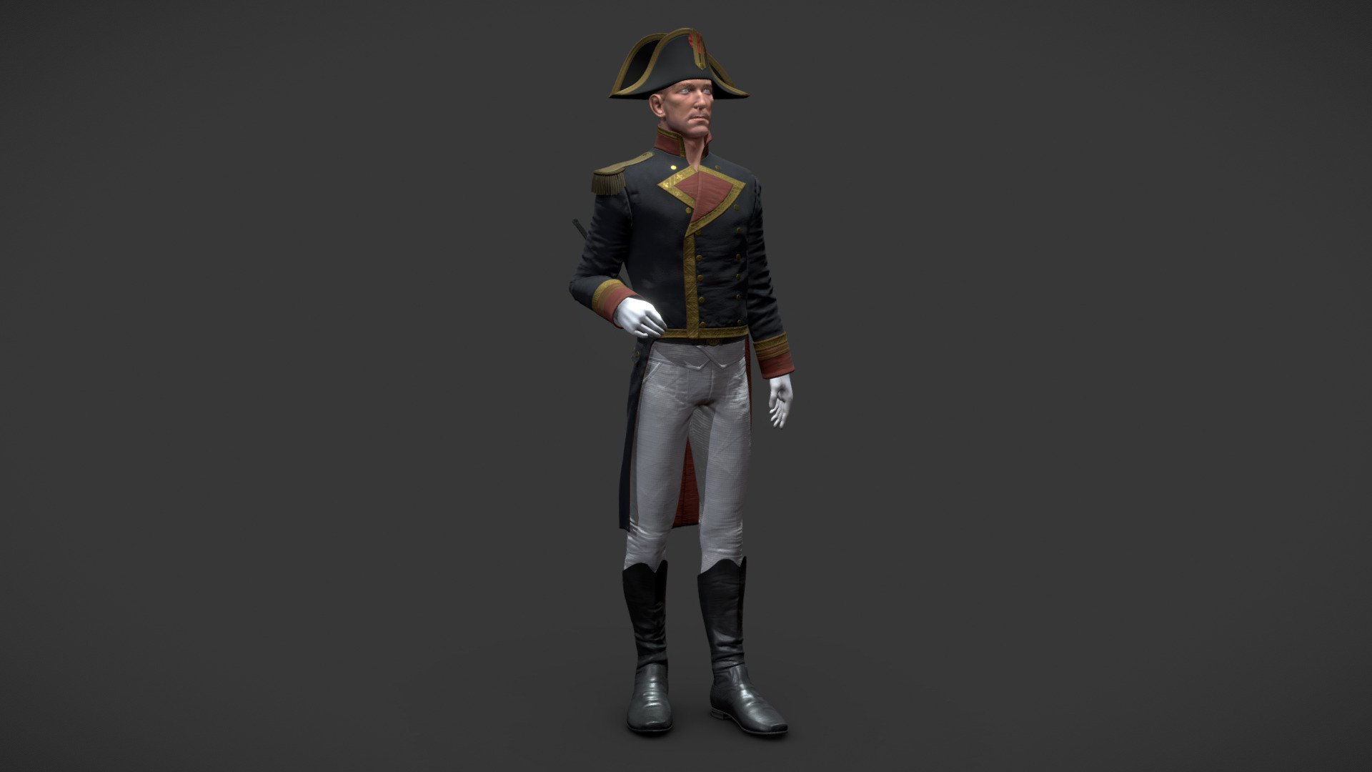 Spanish Armada Lieutenant - 3D model by Goordul [b0a19ab] - Sketchfab