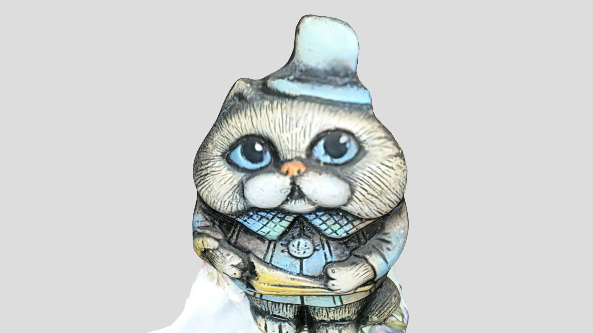 Cat Gentleman with an umbrella - Download Free 3D model by ...