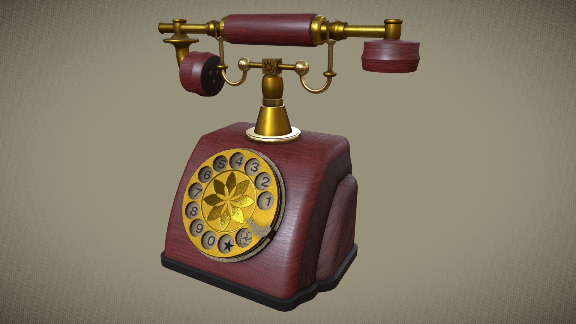 Rotary Phone - 3D model by Ms Malvolio (@ms_malvolio) [b0a2bbb] - Sketchfab