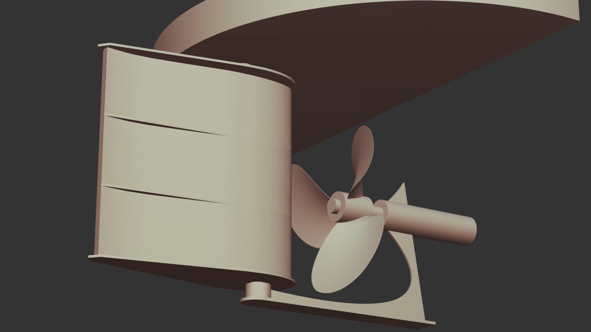 SCHILLING RUDDER - Download Free 3D model by dpaws [b0a3150] - Sketchfab