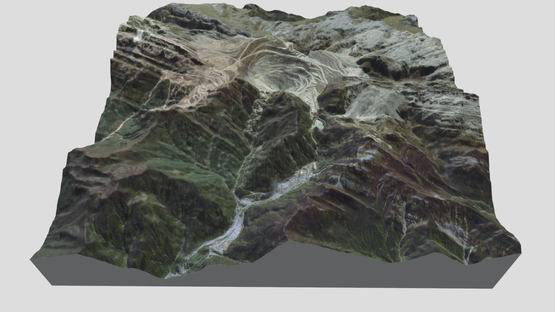 Grasberg Mine Map - 3D model by smartmAPPS [b0a4690] - Sketchfab