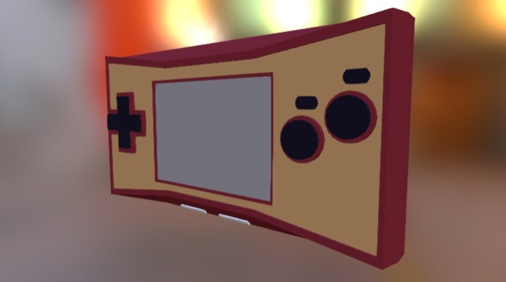 Game Boy Micro (LowPoly) - 3D model by Vasco Silva (@kakokun) [b0a47e1 ...