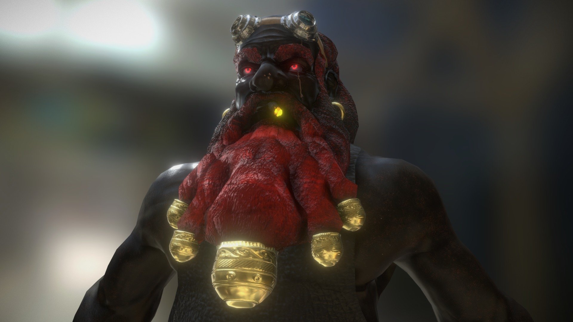 Fire Dwarf - 3D model by Vinícius Augusto (@vinisouza93) [b0a519d ...