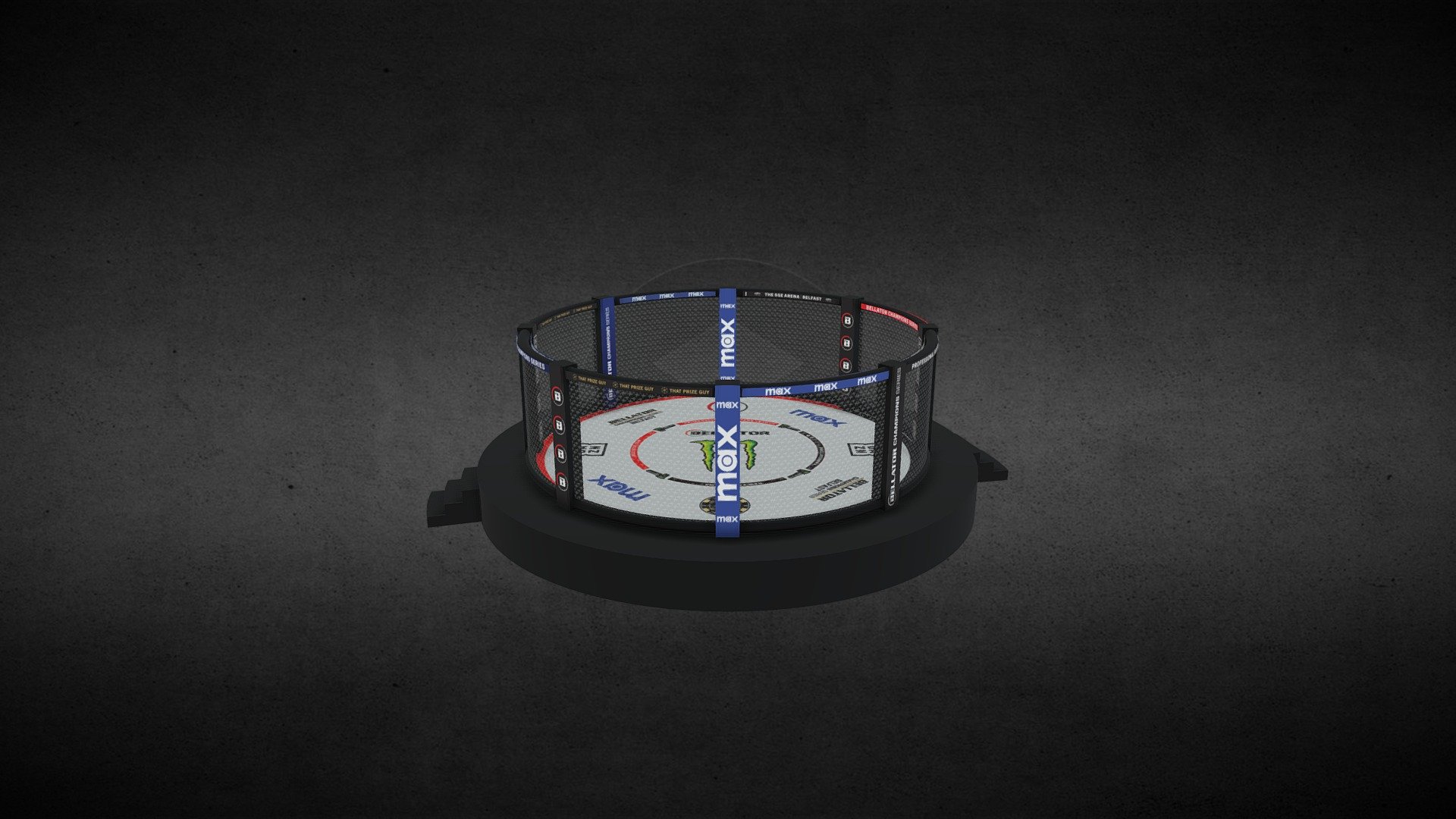 BELLATOR 030724 3D Cage - 3D model by Chris.Diaz1 [b0a5943] - Sketchfab