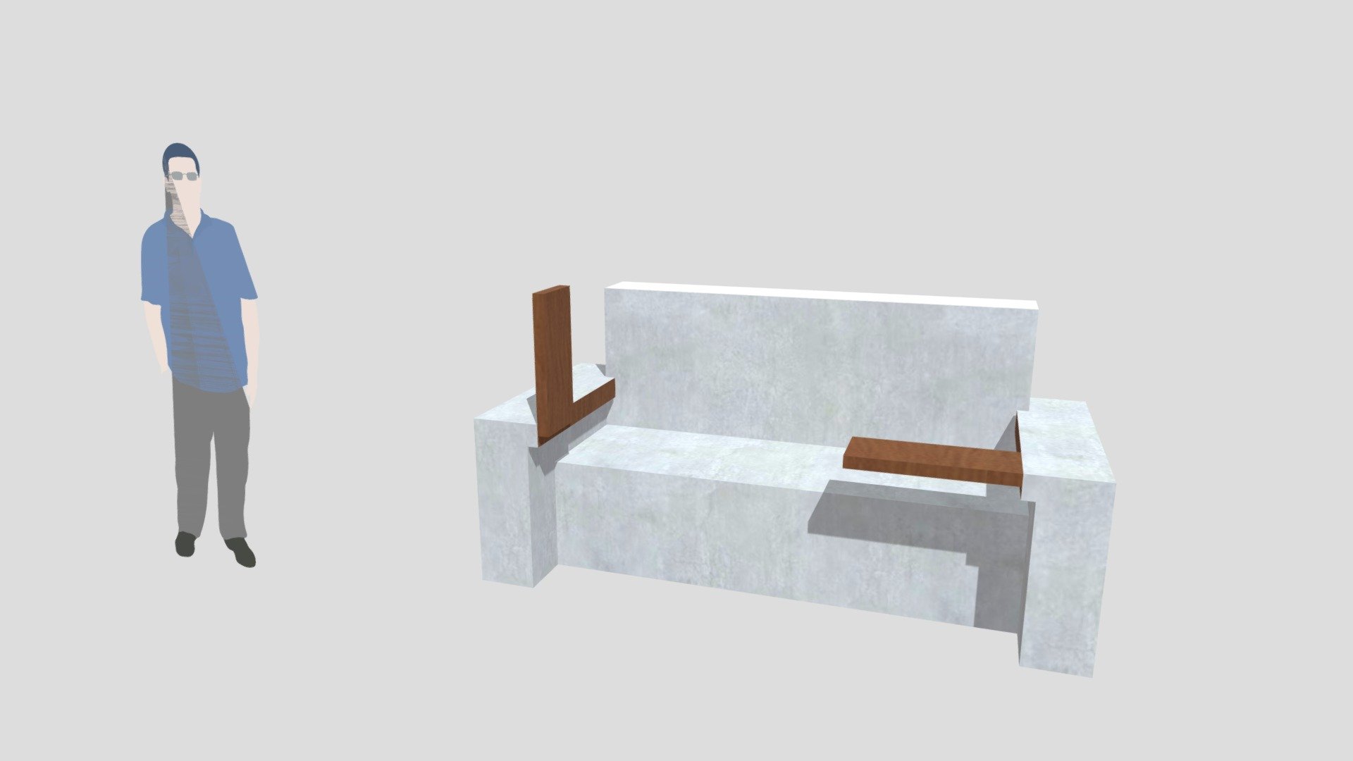 Banc En Beton.obj - 3D model by zakaria.senechal [b0a9007] - Sketchfab