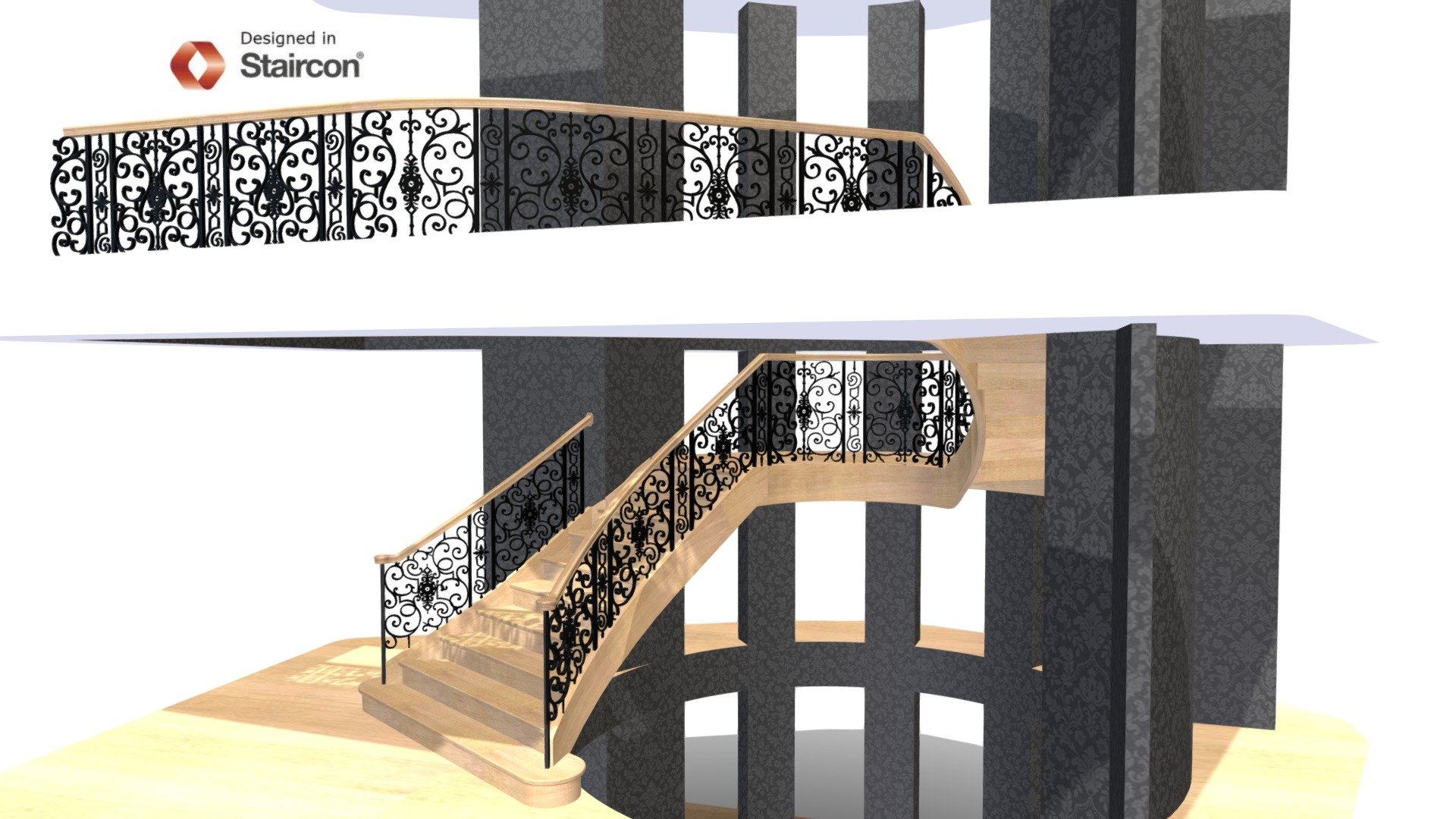 House Of Forgings Regency panels - 3D model by 3D Software for Stair ...