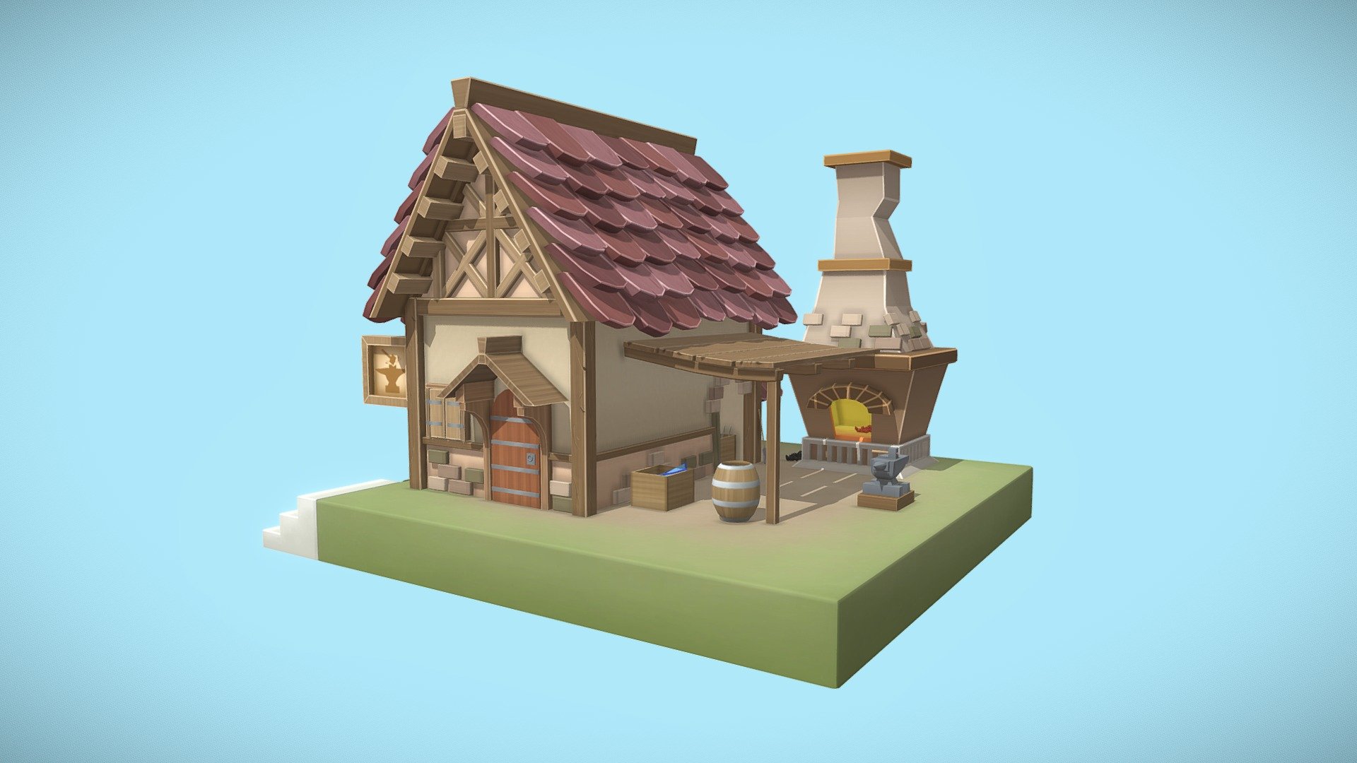 blacksmith - 3D model by NgCongDi [b0abbd3] - Sketchfab