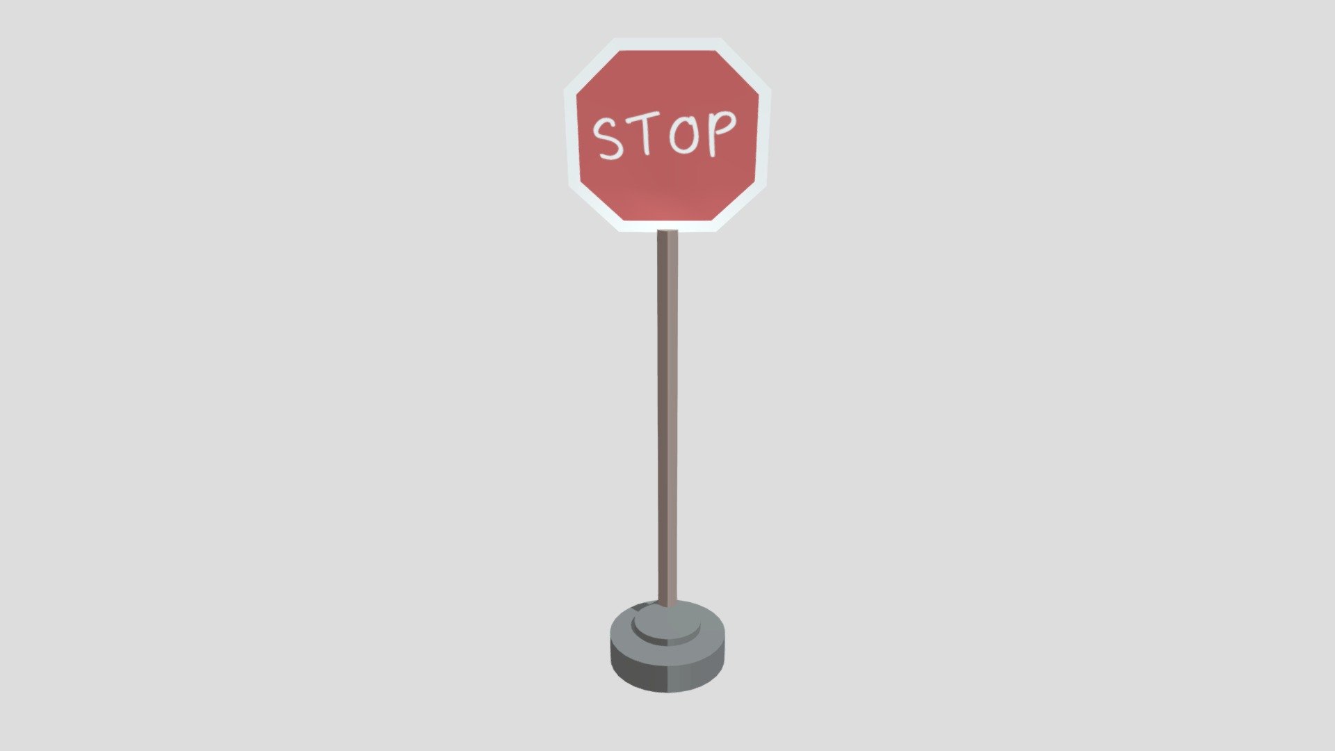stop sign - 3D model by venusp [b0ac0dc] - Sketchfab