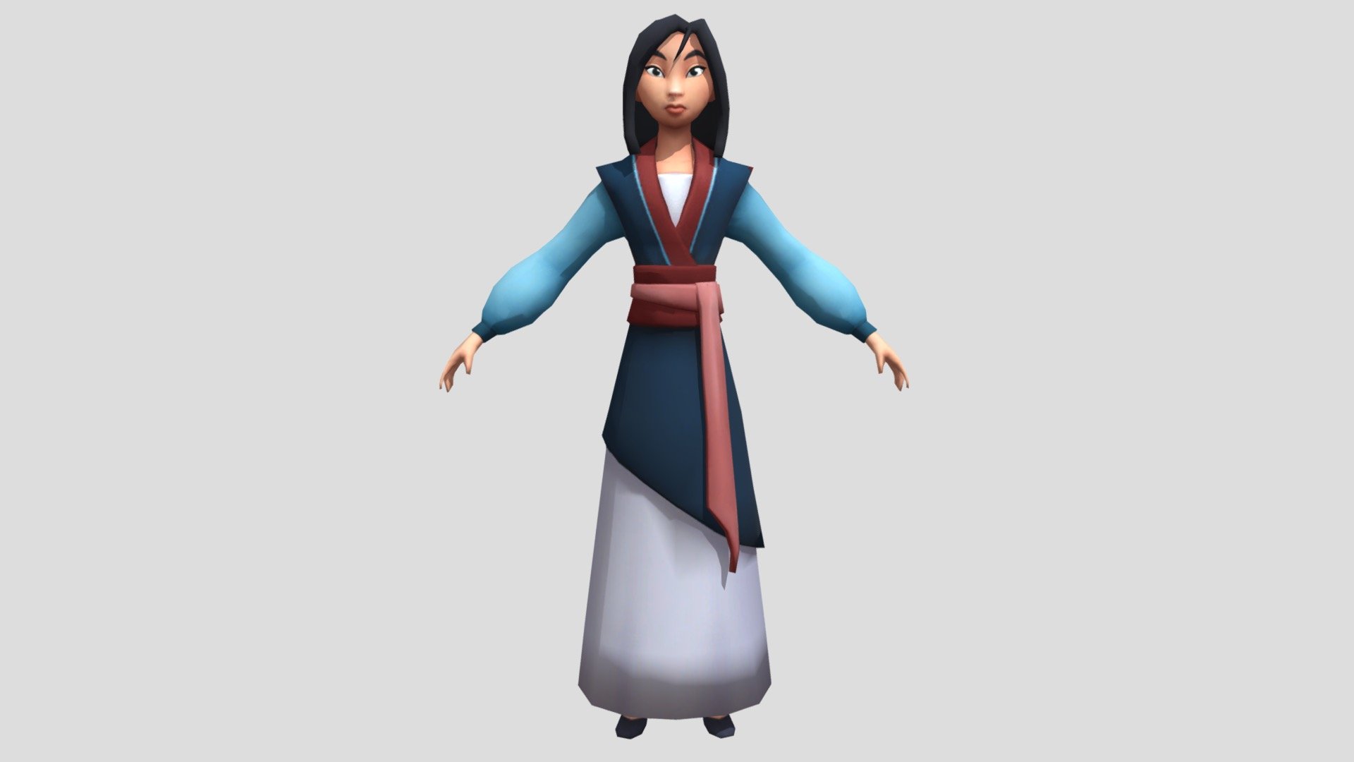 Mulan 3D Model - Download Free 3D model by spongebob.evolution [b0aced5 ...