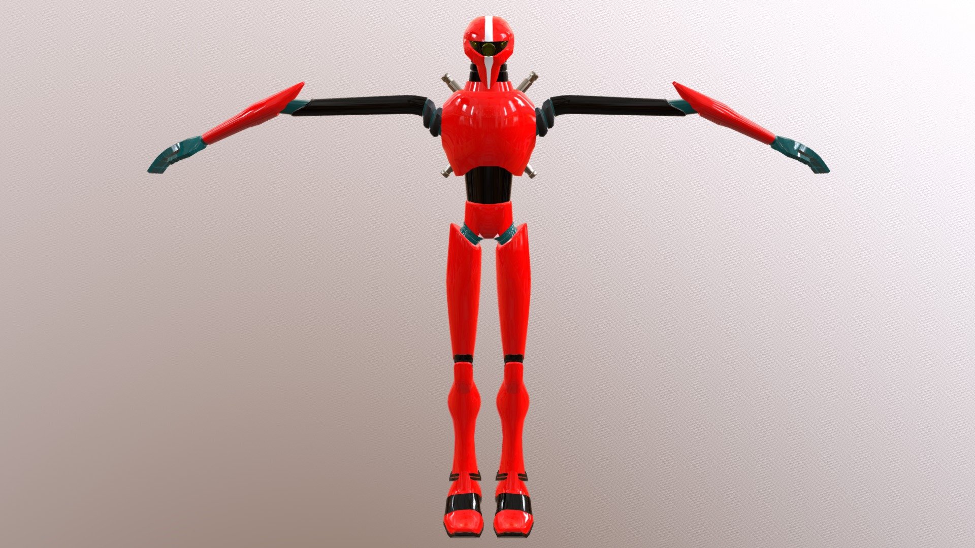 Enemy Robot Textured - 3D model by cody (@cody4897) [b0b046b] - Sketchfab