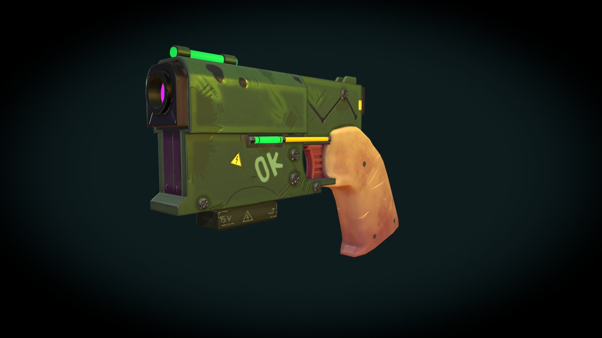Sci-fi Stylized Gun - 3D model by Tom_Martinaud (@Totor_17) [b0b2a03 ...