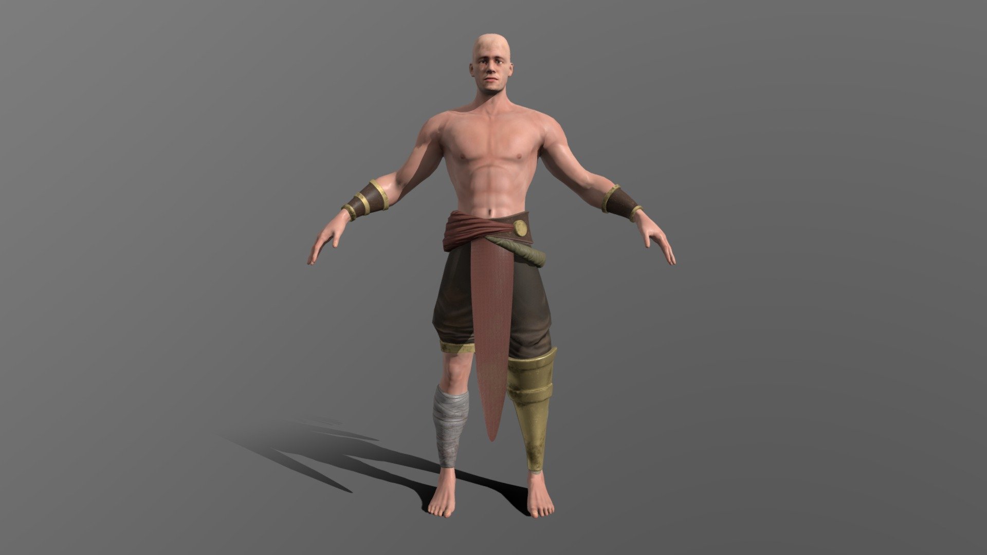Fighter Character - 3D model by nereamg06 [b0b31e4] - Sketchfab