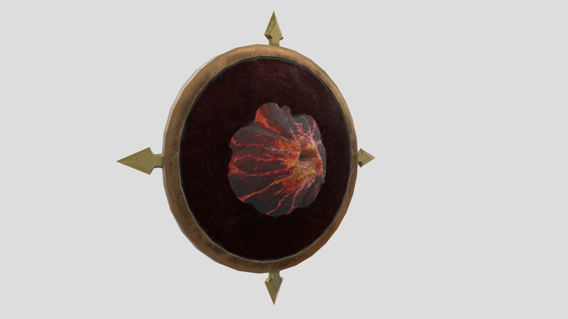 Volcano Shield - 3D model by Silver Shield (@silvershieldassets ...
