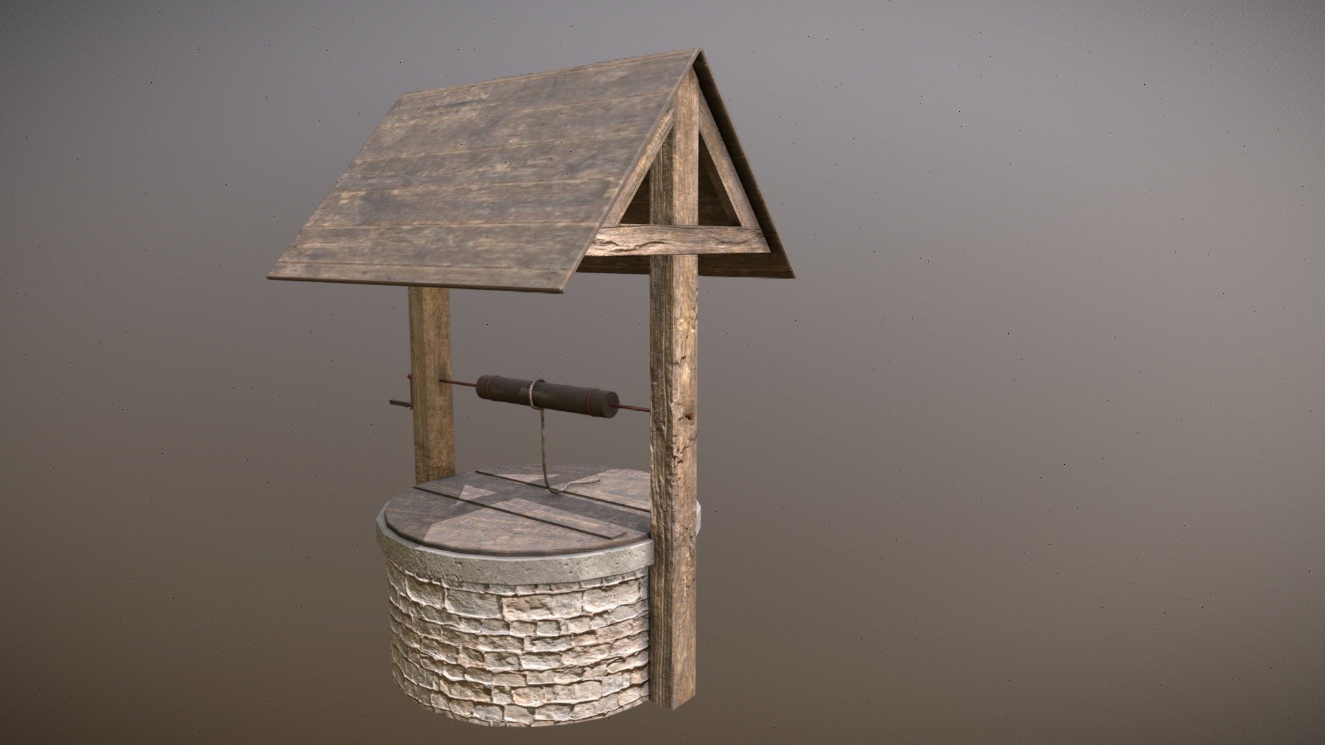 Old-Fashioned Well - 3D model by coleerc [b0b47b1] - Sketchfab