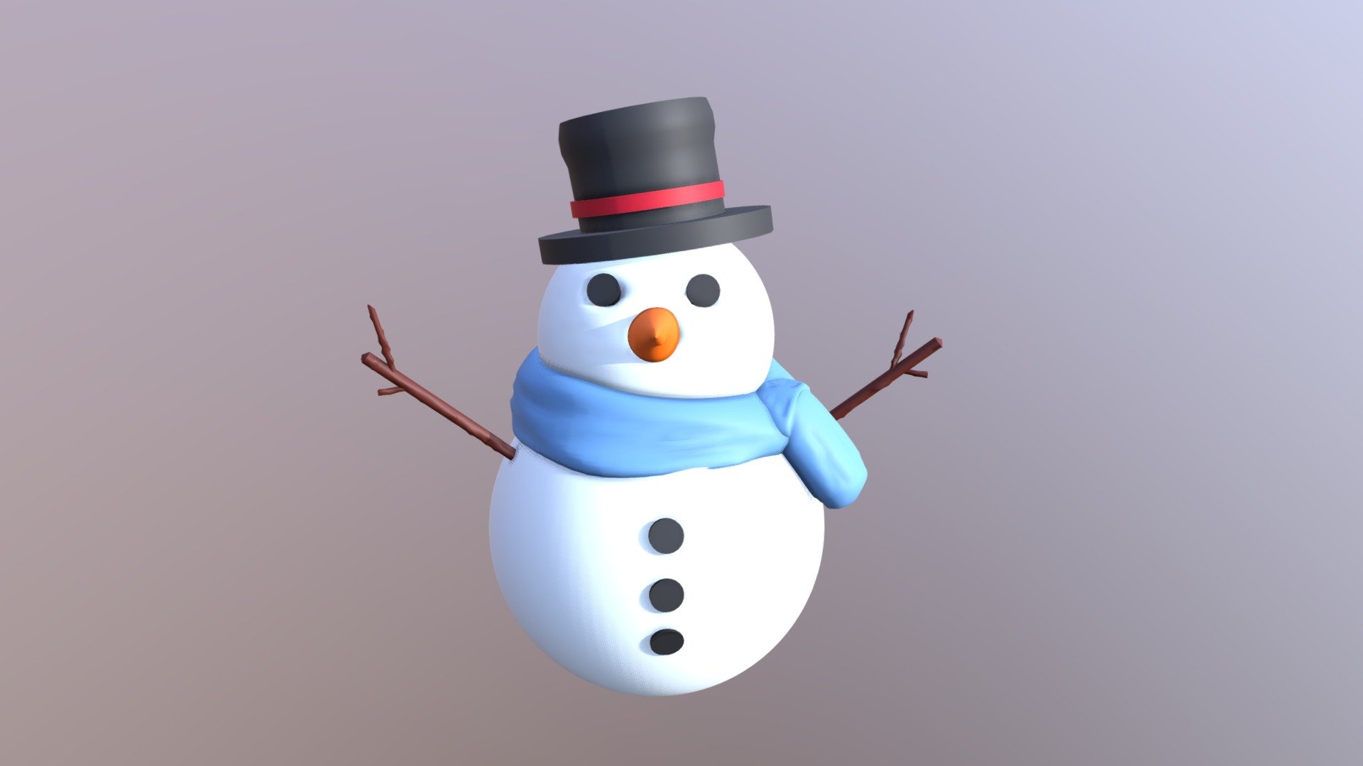 Snowman 3D - 3D model by gameromen12 [b0b48d8] - Sketchfab