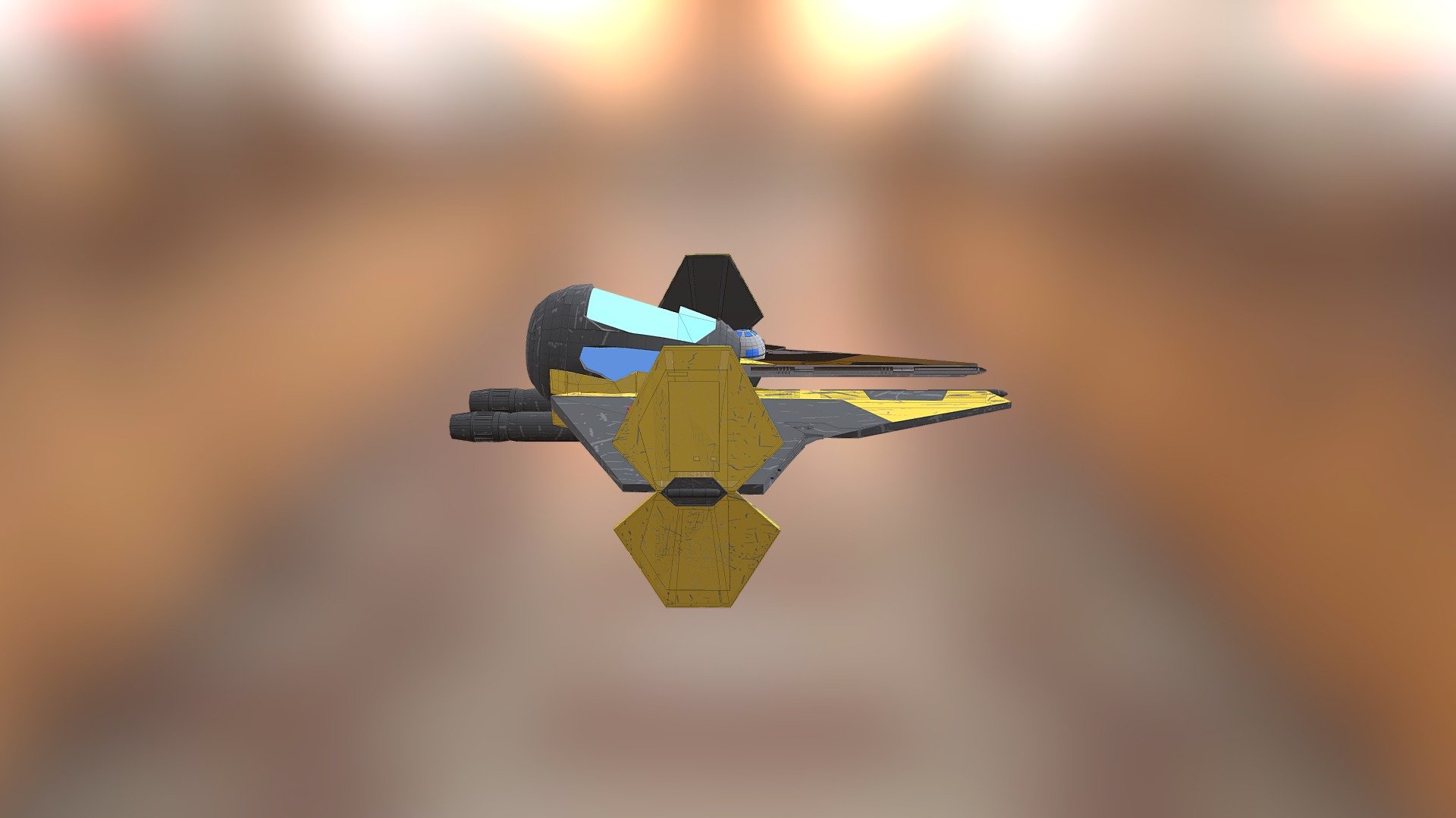 Star Wars - Jedi Interceptor - Download Free 3D model by MrJamieMcC ...