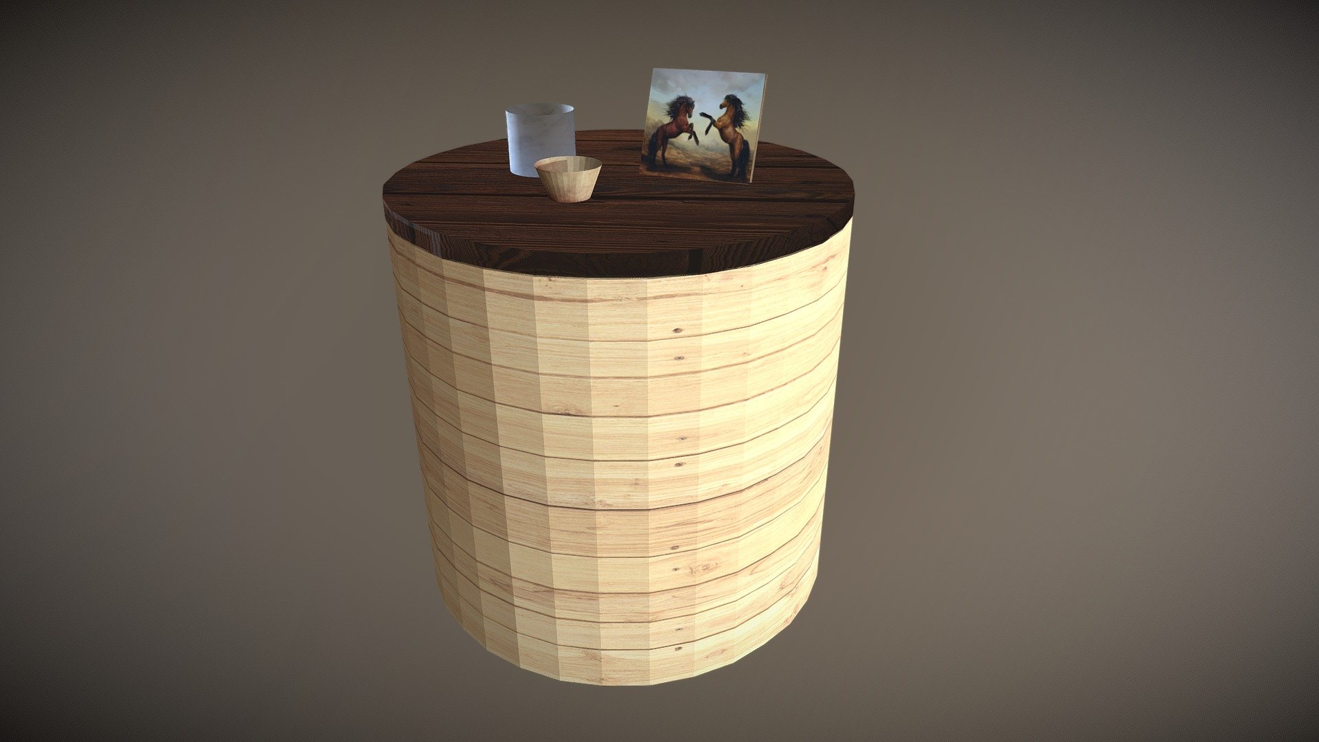 Antique Wooden Dock Table - Download Free 3D model by Vamsidharan ...