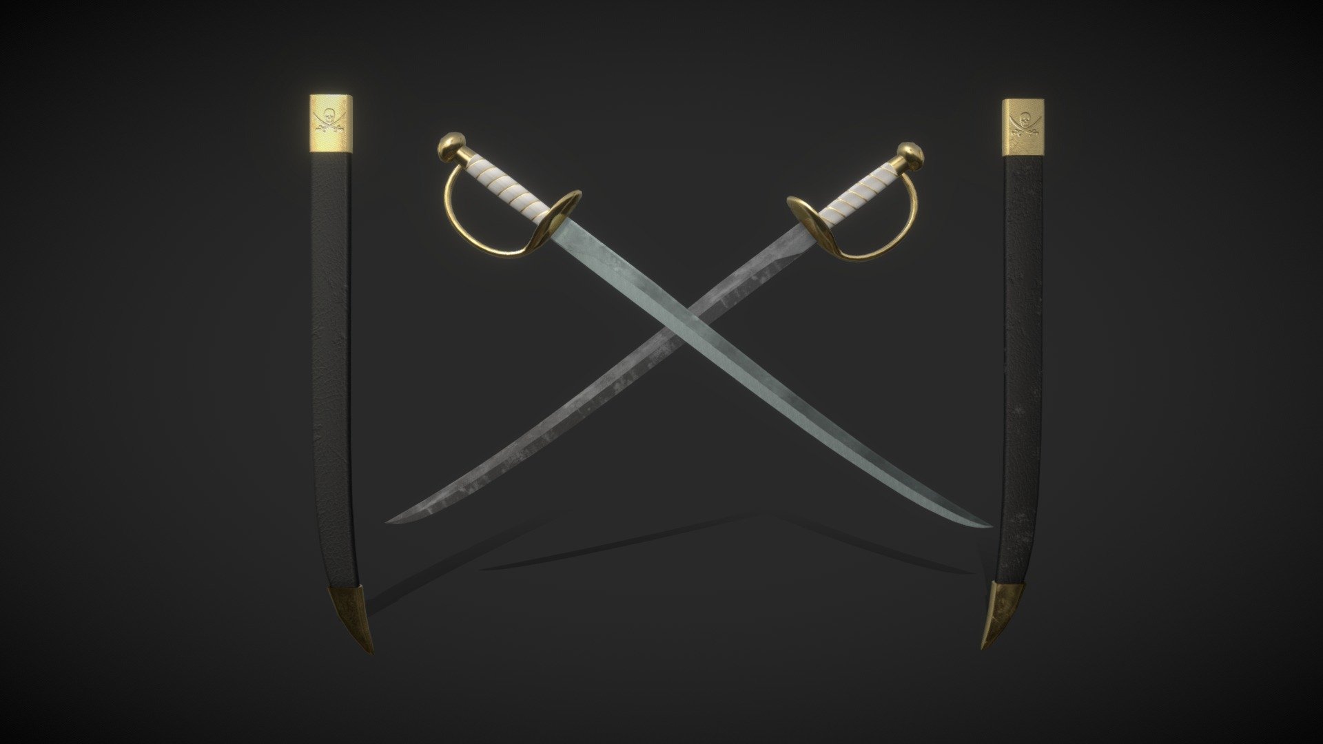 Pirate Cutlass - Buy Royalty Free 3D model by Rosbergen Designs ...