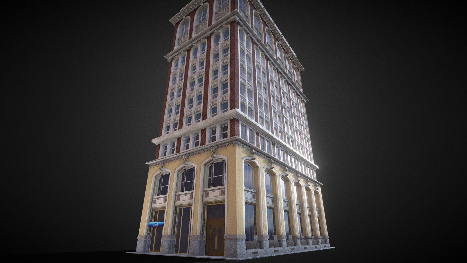 Business Building - Buy Royalty Free 3D model by animod [b0ba559 ...