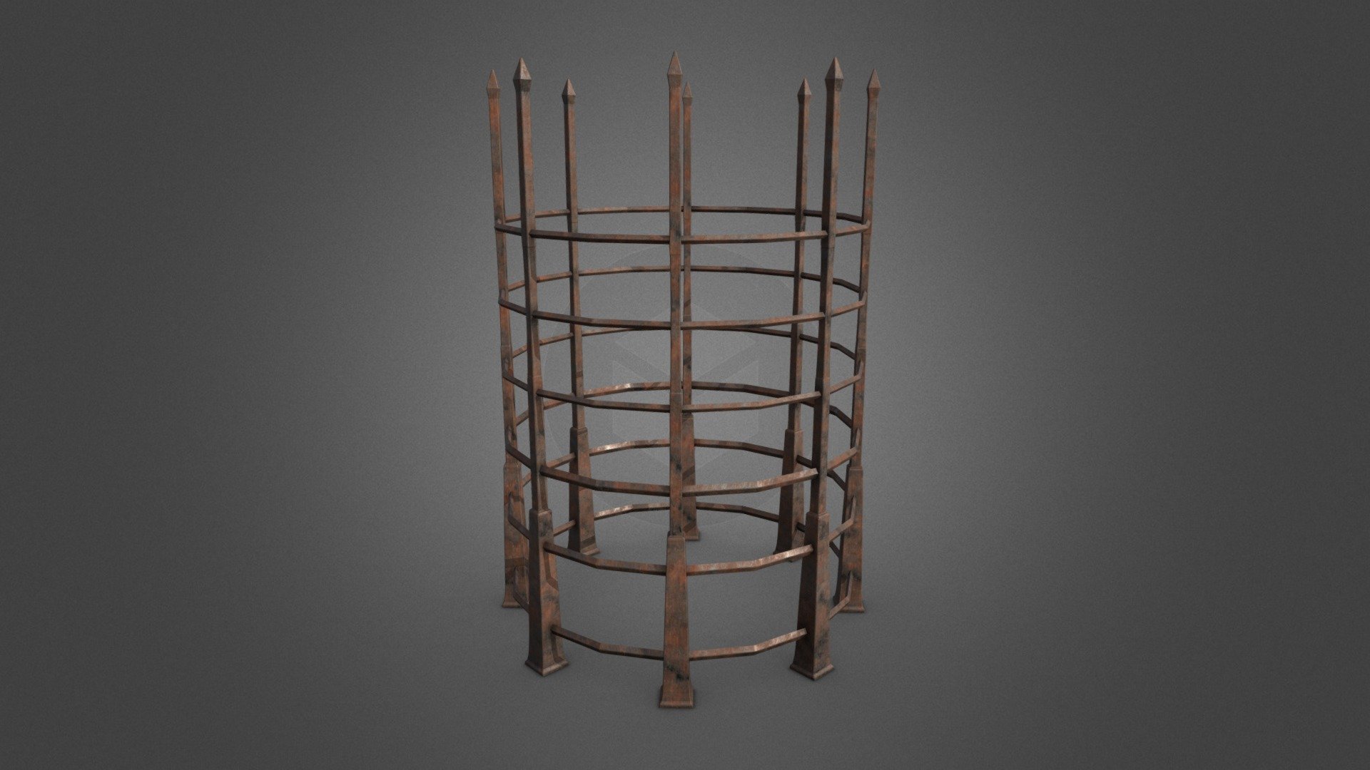 rusty dungeon or mortsafe cage - Download Free 3D model by Samuel F ...